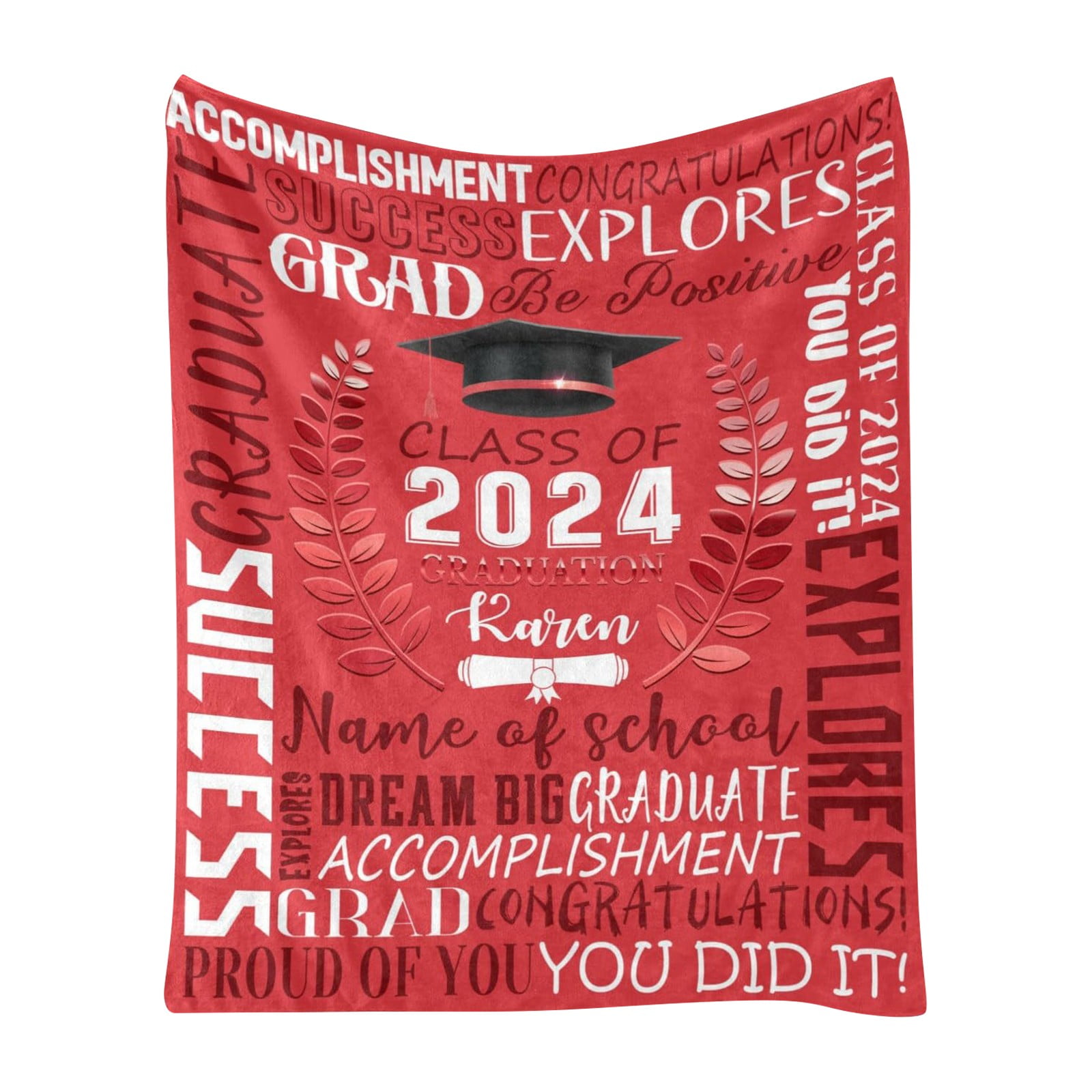 DJKDJL Class of 2024 Camping & Party Essentials - 2024 Graduation Throw ...