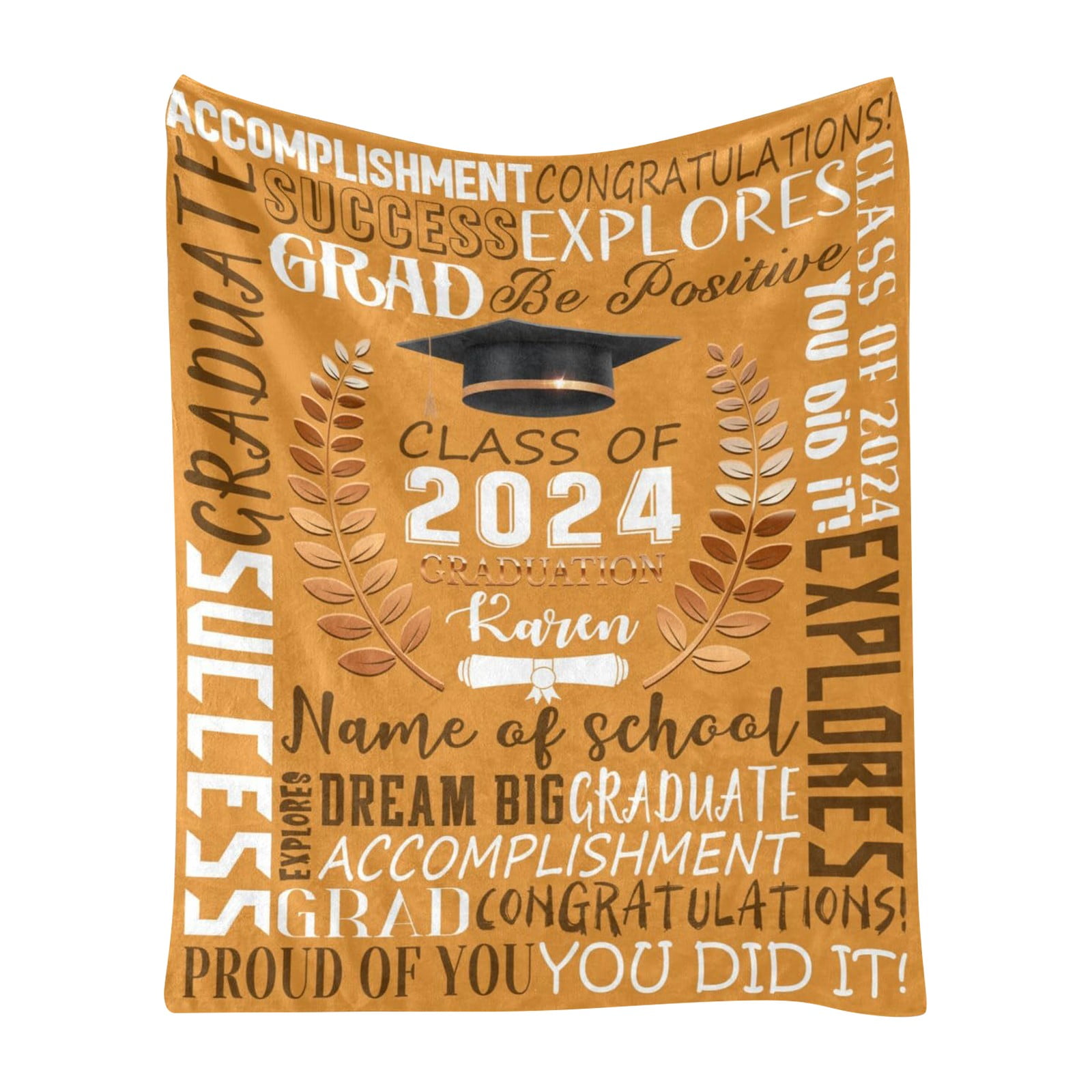 DJKDJL Class of 2024 Camping & Party Essentials - 2024 Graduation Throw ...