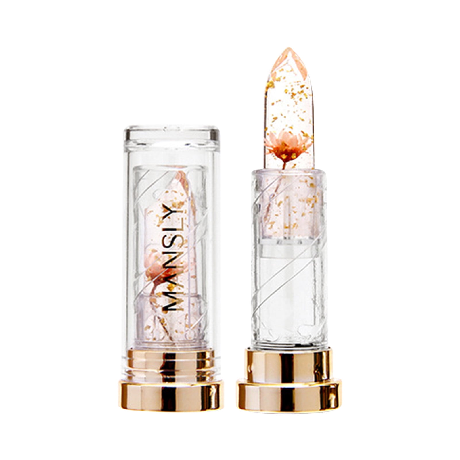DJKDJL Crystal Jelly Flower Lipstick - Temperature Color Change, Long ...