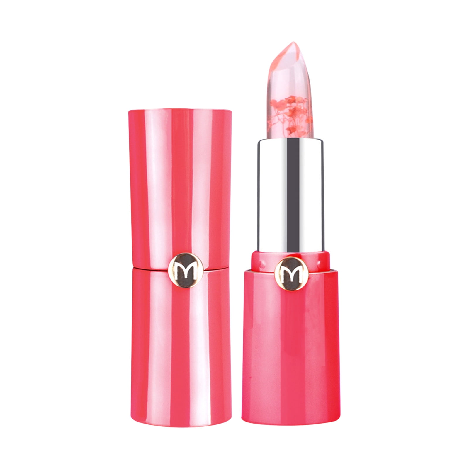 DJKDJL Crystal Jelly Flower Lipstick - Temperature Color Change, Long ...