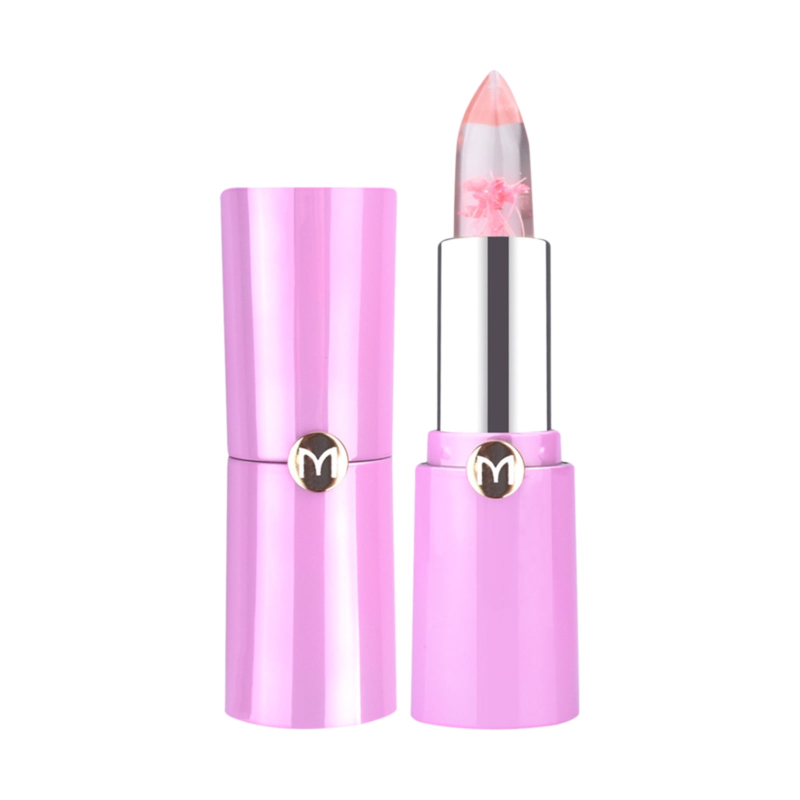 DJKDJL Crystal Jelly Flower Lipstick - Temperature Color Change, Long ...