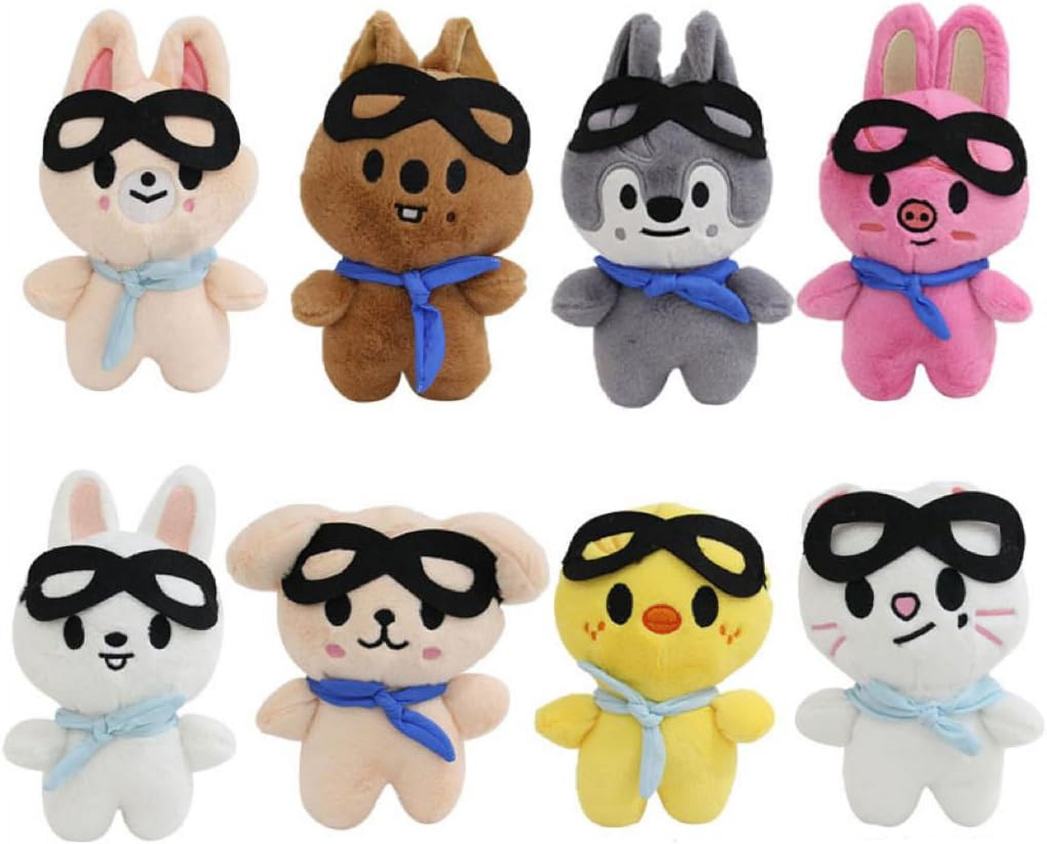DJKDJL Cute 8 Pcs Stray Kids Plush Toy Funny Team Man Family Stuffed ...