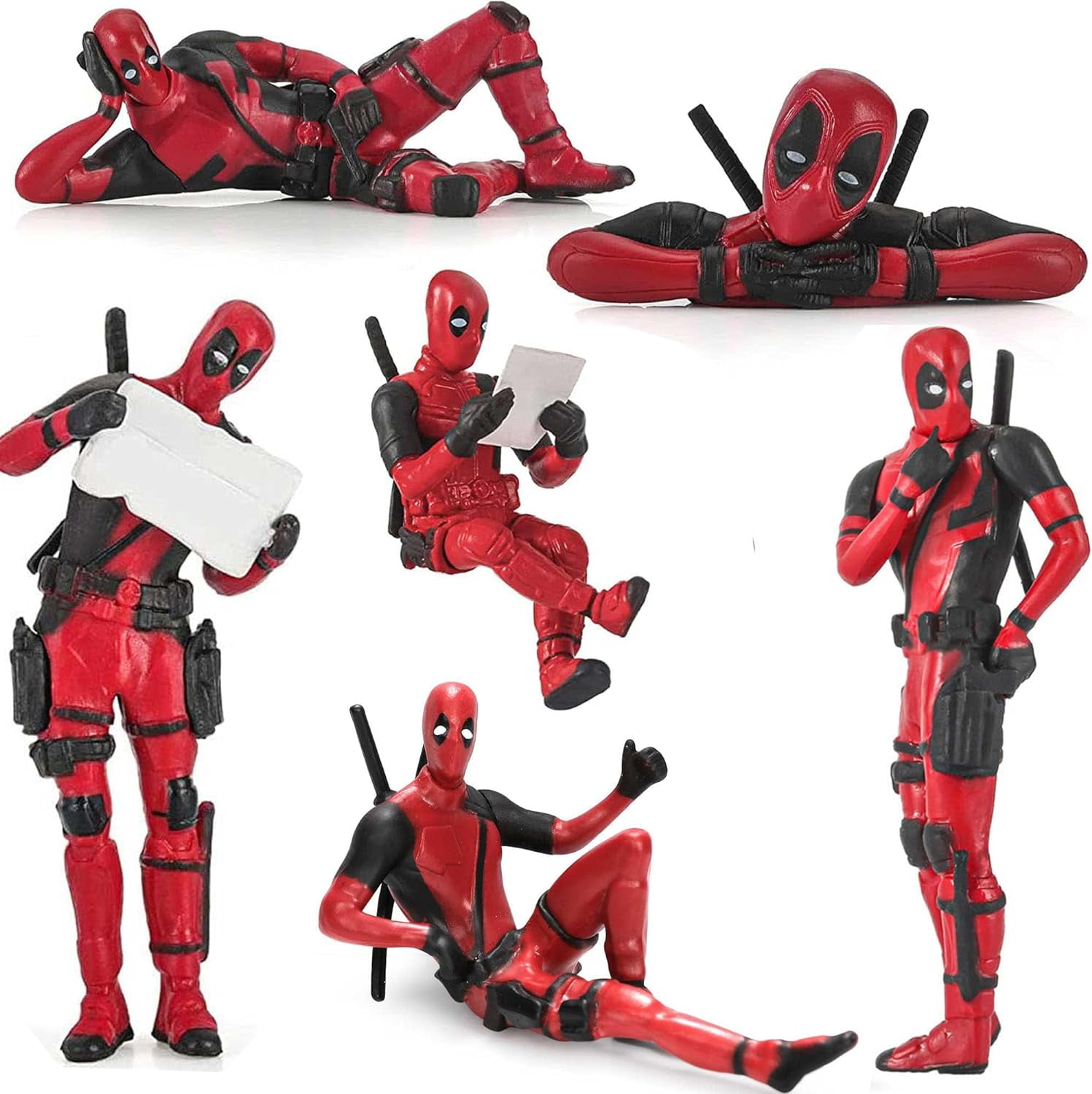 DJKDJL Deadpool 2 Action Figure PVC Superhero Collection Doll Movable ...