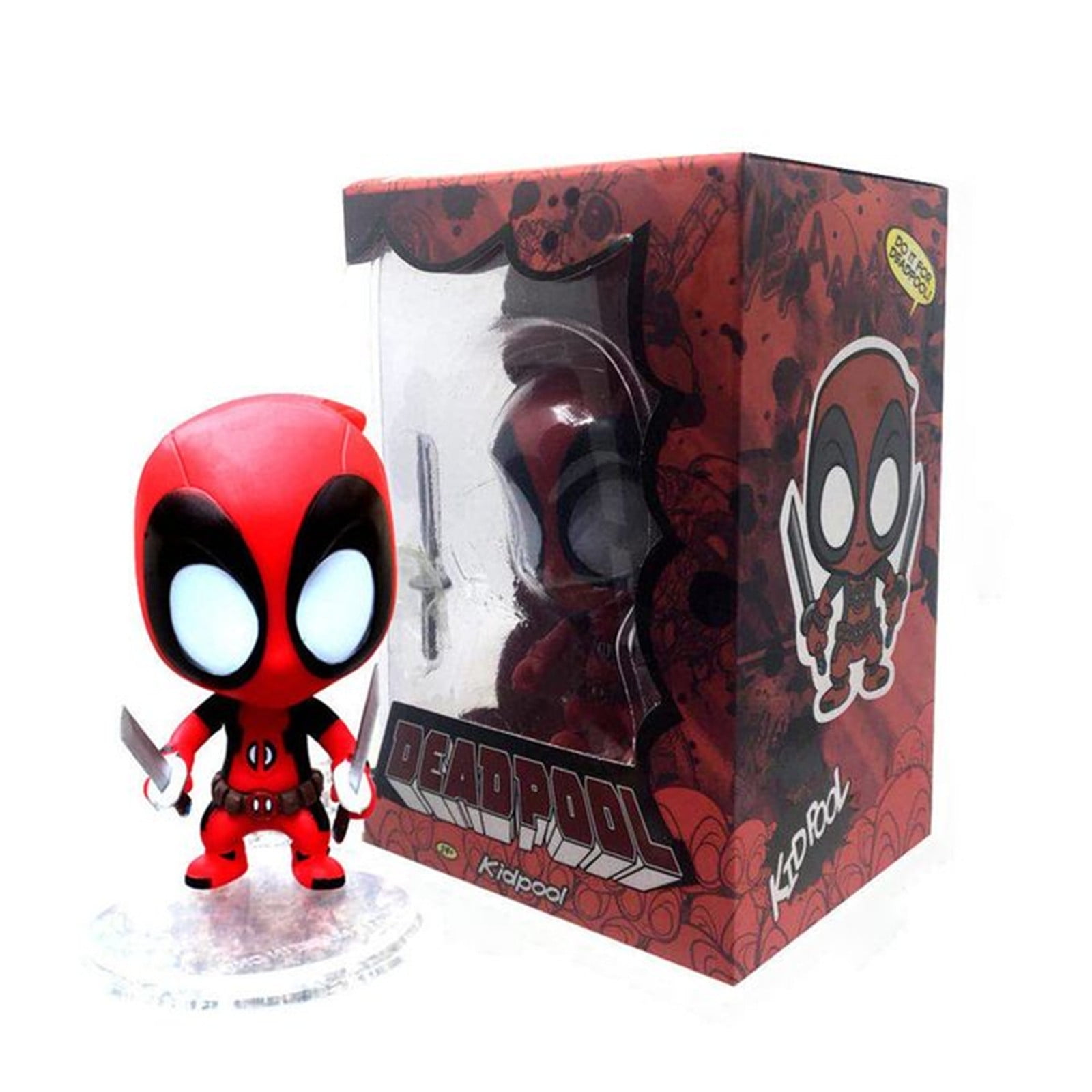 DJKDJL Deadpool and Wolverine Action Figures Chibi Deadpool Model Doll ...