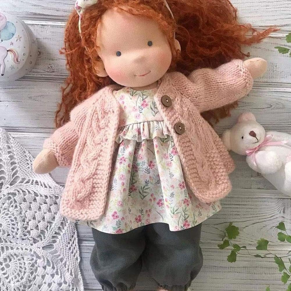 DJKDJL Dolls Handmade 12" Handmade Waldorf Doll Plush Toy, Soft Cute ...