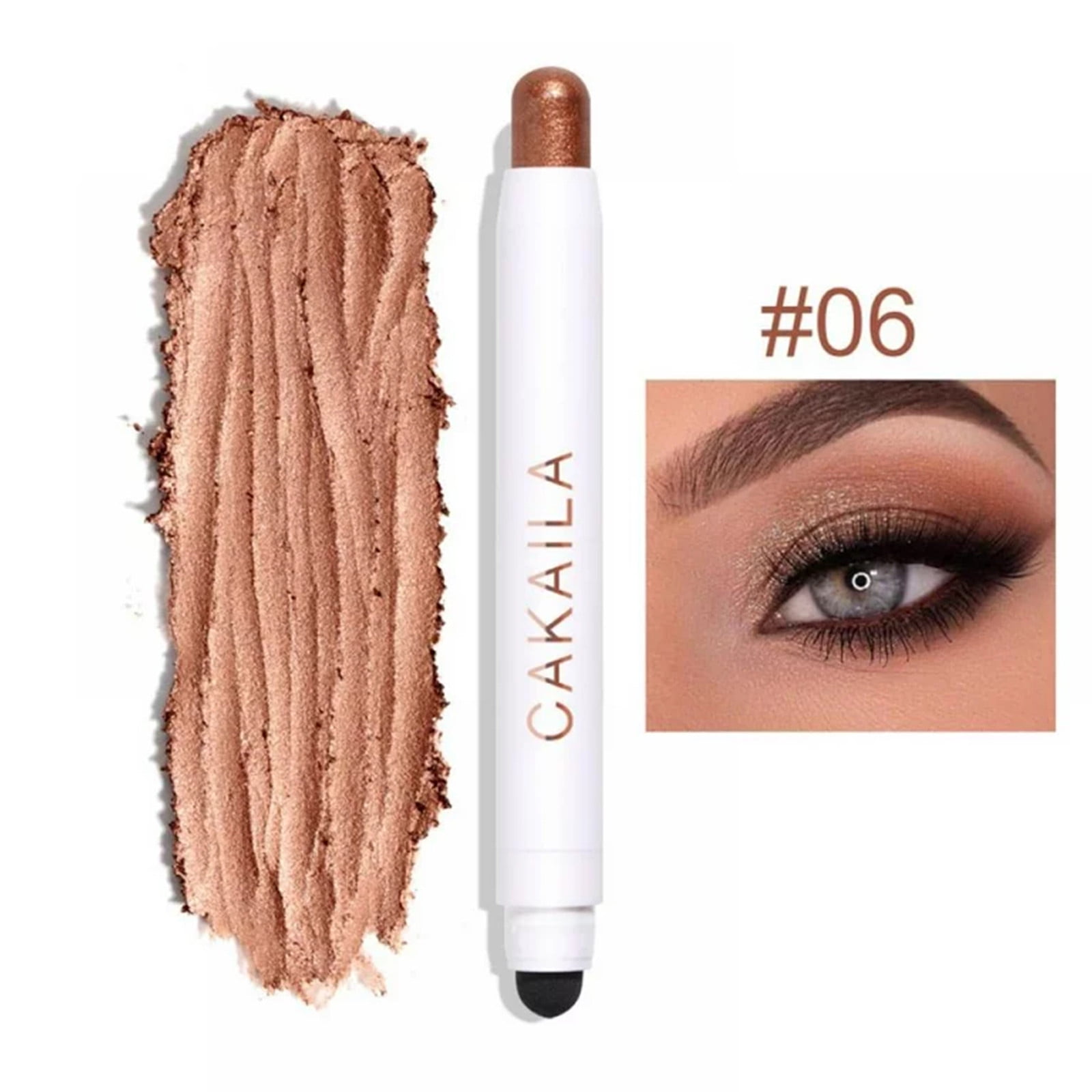 DJKDJL Eyeshadow Stick and Sponge Makeup Brush, Smooth Cream Shimmer ...