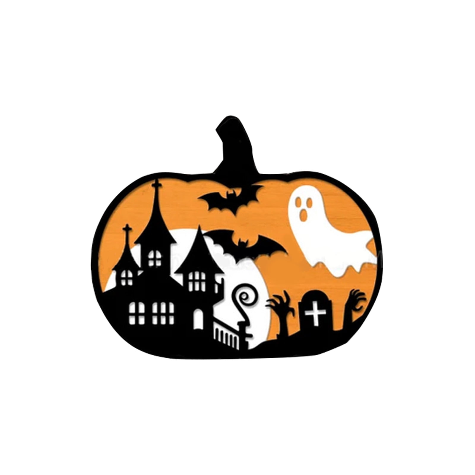 DJKDJL Fall Decor Wooden Cutouts Blank Atmospheric Pumpkin Welcome Sign ...