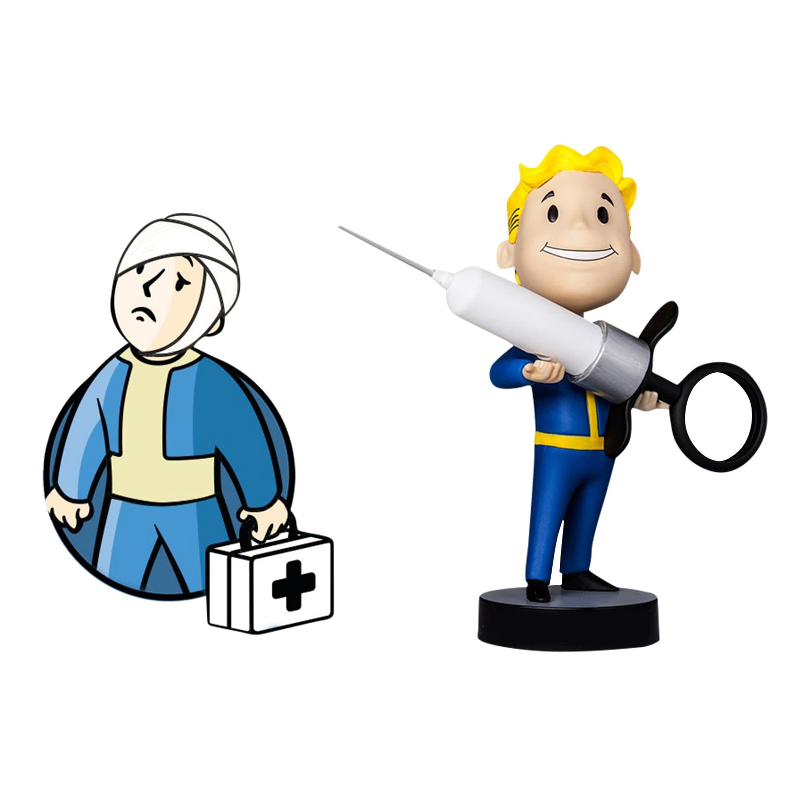 DJKDJL Fallout Vault Boy Bobblehead Figure Toy - 5.9" Fallout Vault Boy ...