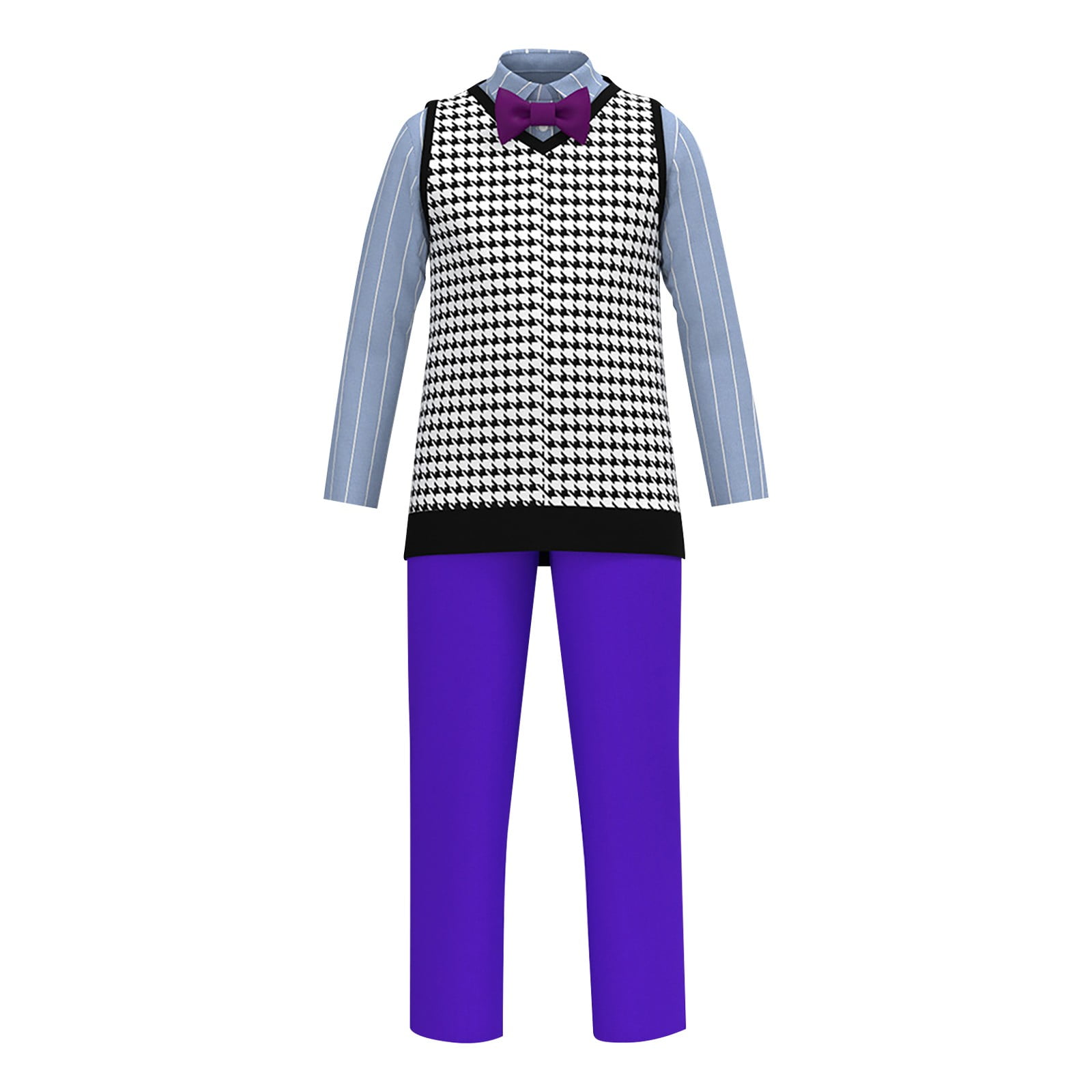 DJKDJL Fear Jumpsuit Cosplay Halloween Costumes Inside Out 2 Costume ...