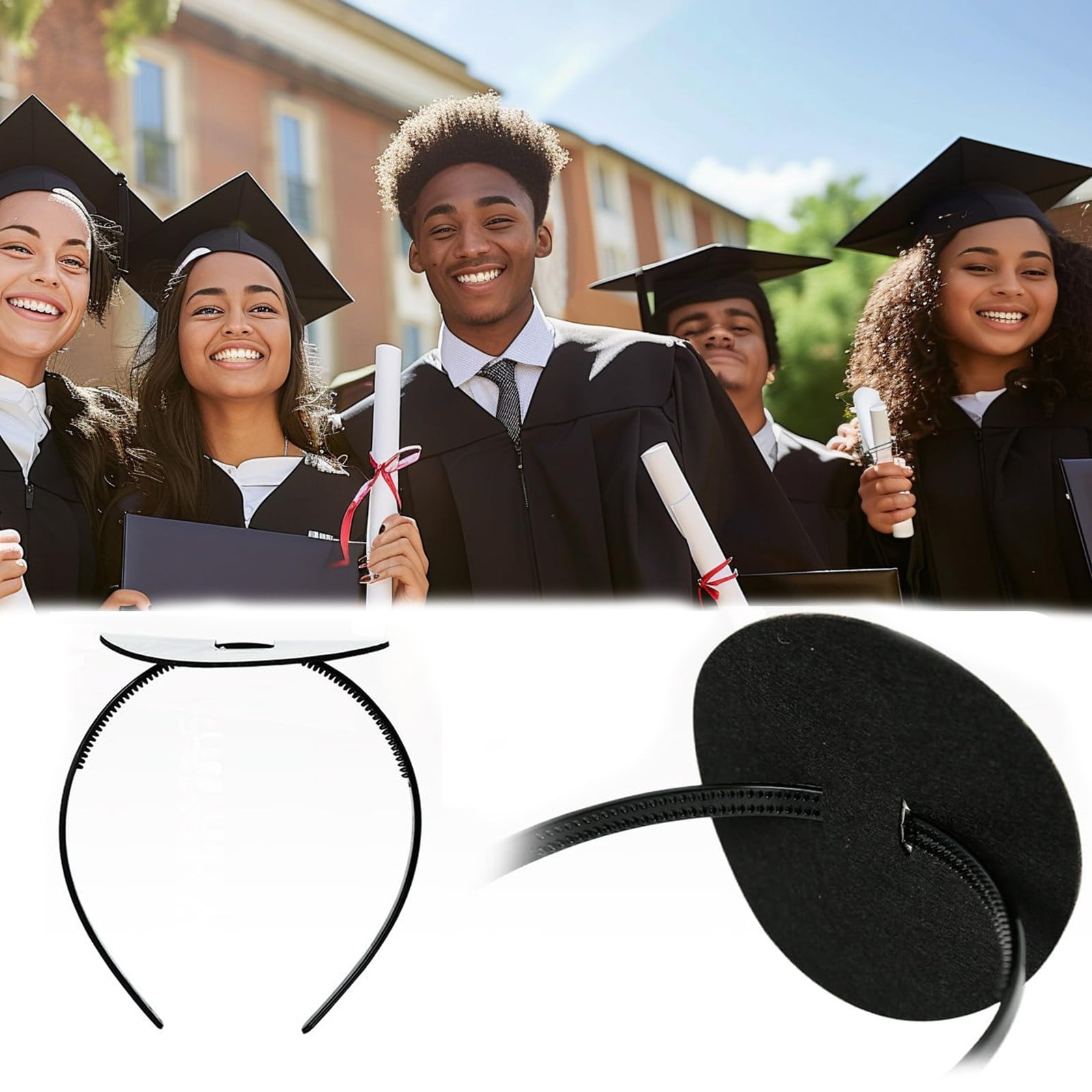 DJKDJL Graduation Decorations Class of 2024 - Transparent Headband for ...