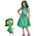Djkdjl Halloween Costumes Inside Out 2 Costume Animation Cosplay Disgust Jumpsuit Dress Up