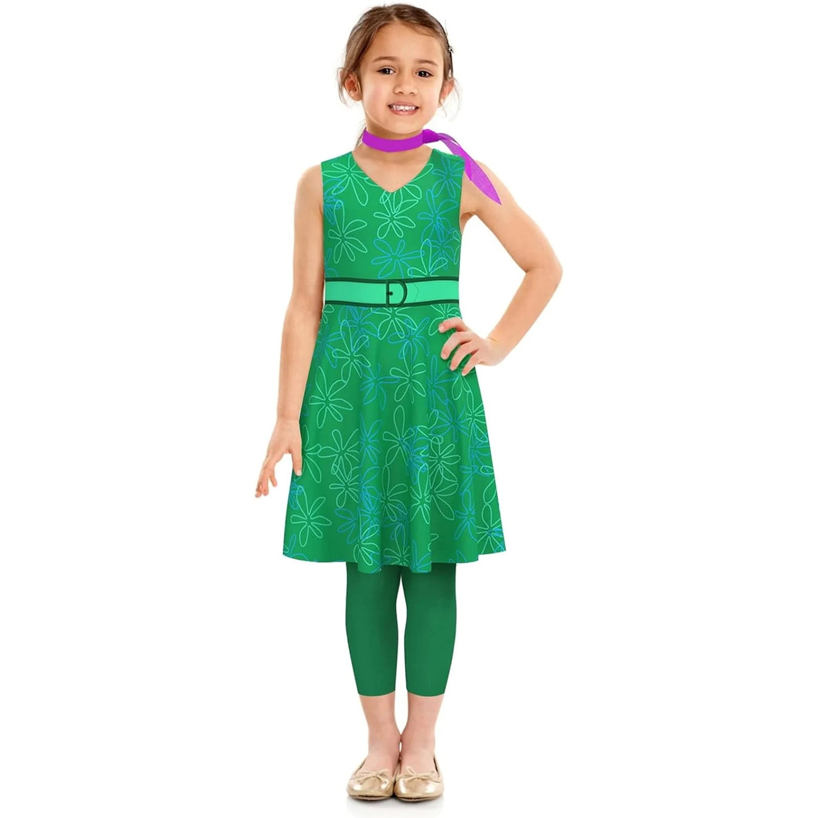 DJKDJL Halloween Costumes Inside Out 2 Costume Dress Up Disgust Dress ...