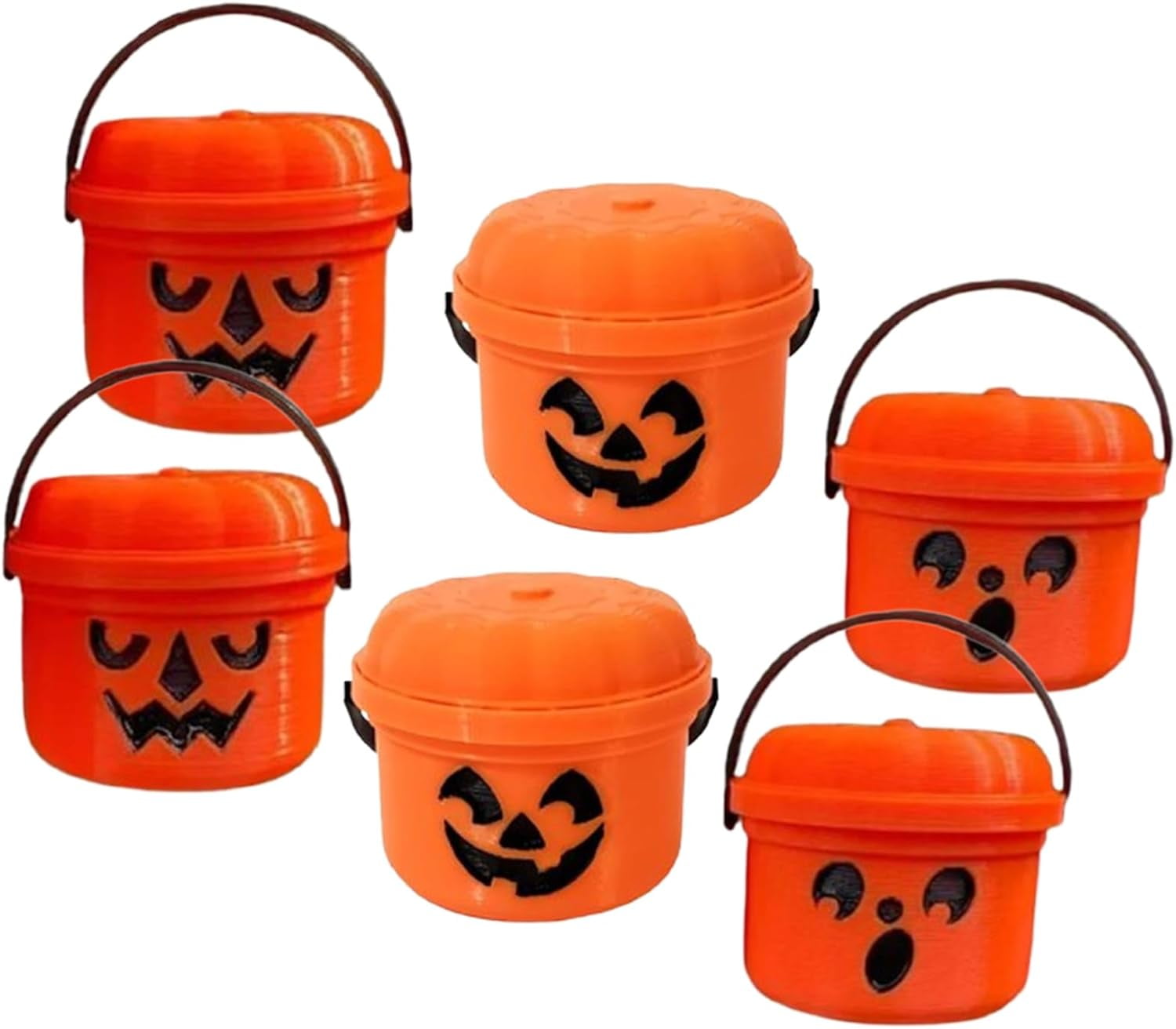 DJKDJL Halloween Pumpkin Mini Bucket, Mini Cute Pumpkin Trick or Treat ...