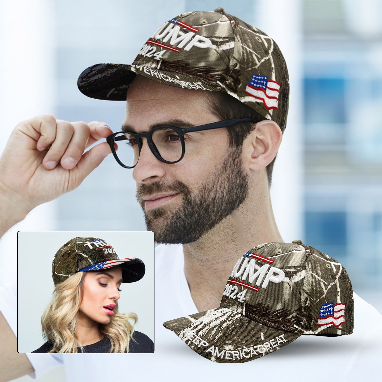 DJKDJL Hat 19.6-23.6in Circumference Trump Baseball Cap Trump 2024 ...