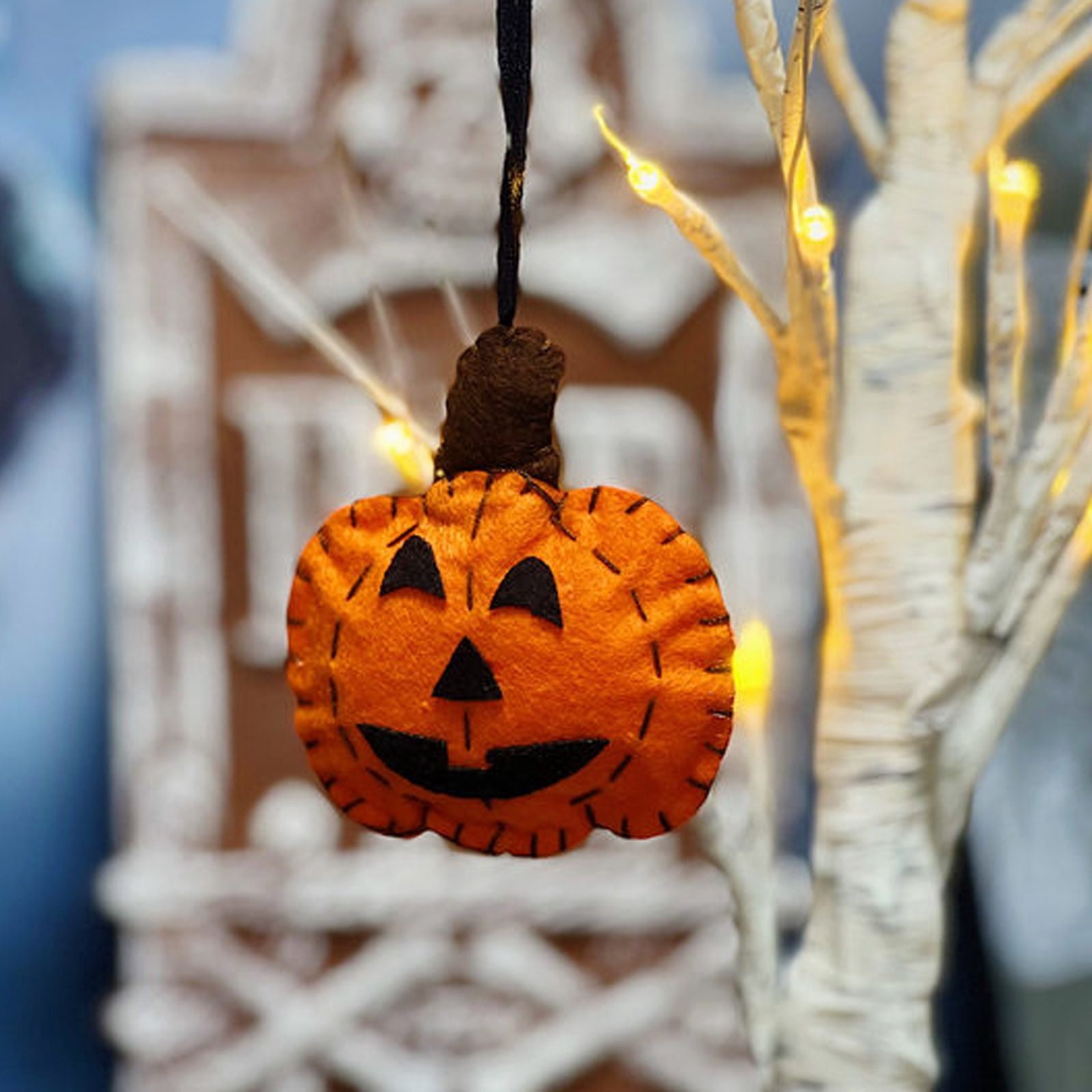 DJKDJL High-Quality Hanging String Pendant Pendant White Ghost Pumpkins ...