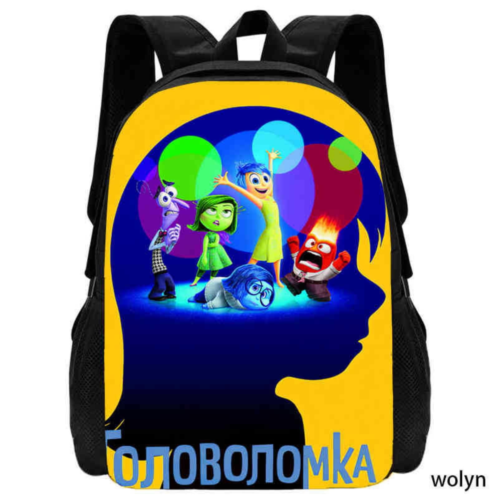 DJKDJL Inside Out 2 School Backpack (D) Backpack for School (18L) Back ...