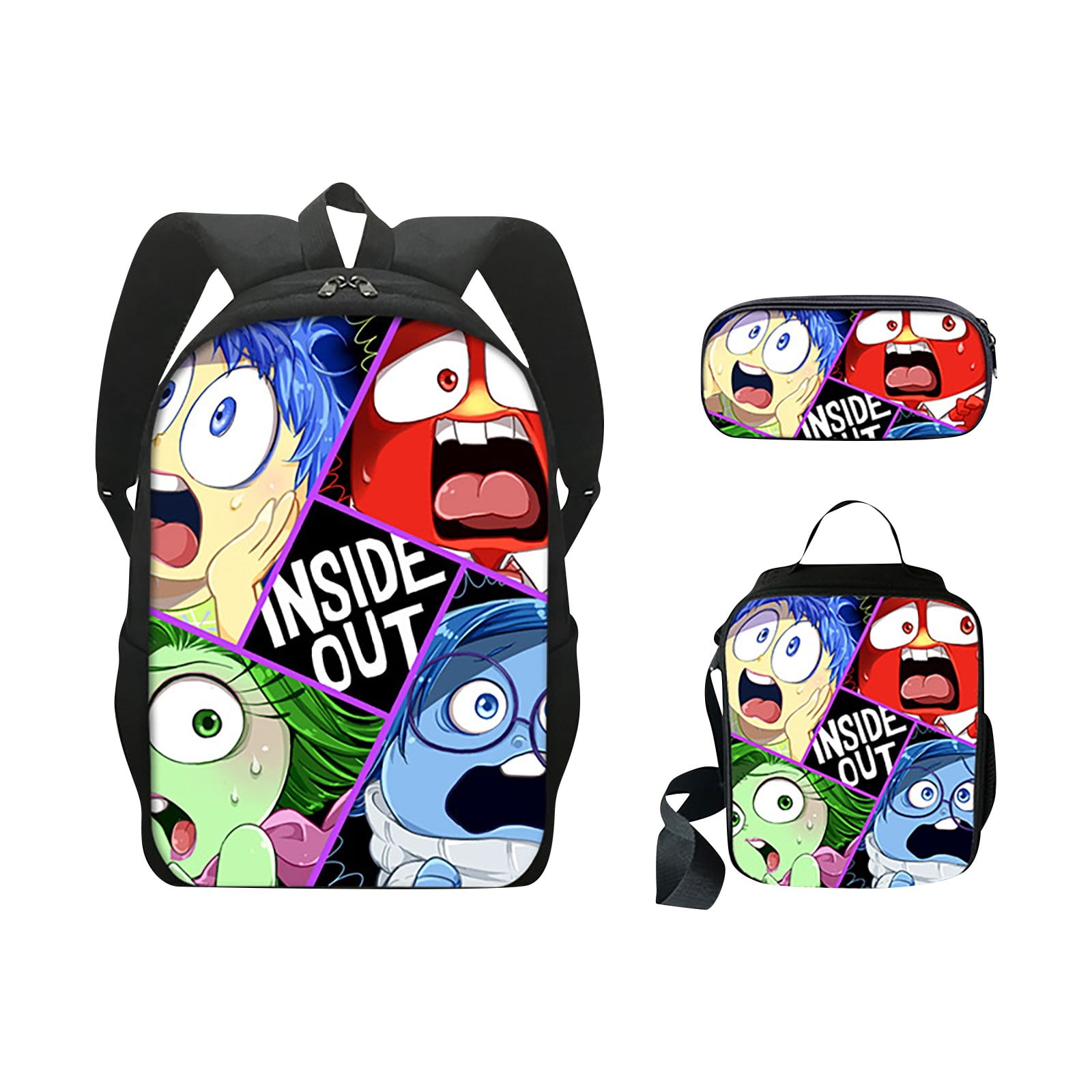 DJKDJL Inside Out 2 School Backpack Set of 3 (D) Backpack for School ...