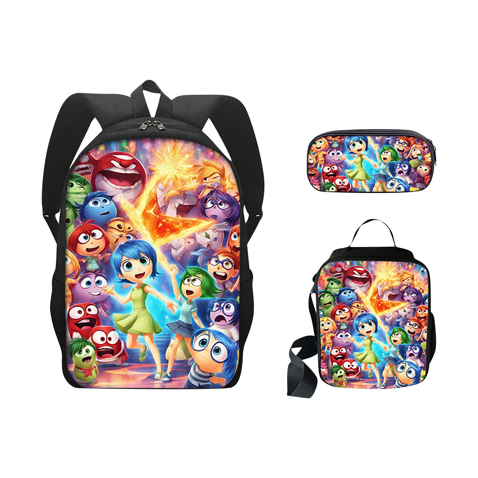 DJKDJL Inside Out 2 School Backpack Set of 3 (L) Backpack for School ...