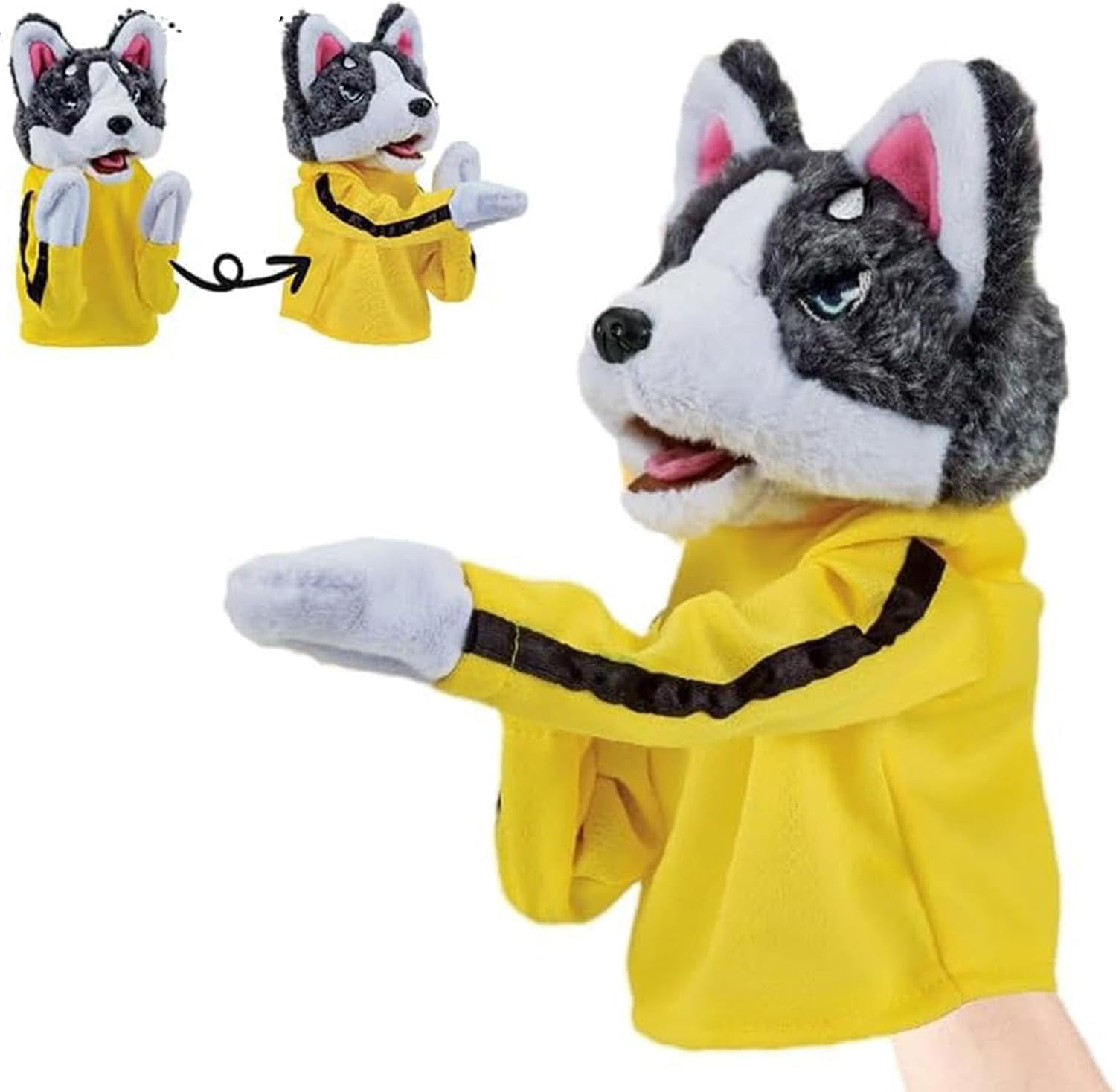 DJKDJL Kung Fu Animal Toy Husky Gloves Doll Children's Game Plush Toys ...