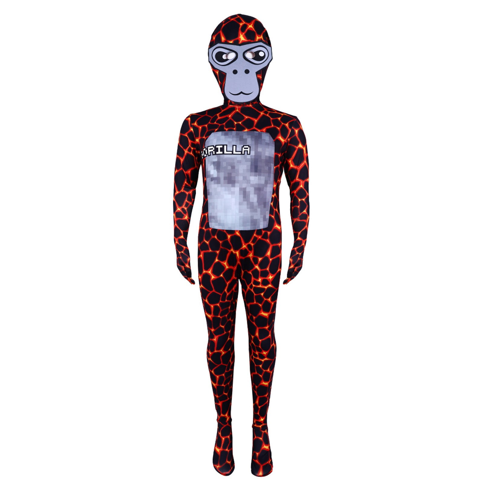 DJKDJL Lava Gorilla Jumpsuit Game Character Cosplay Halloween Costumes ...