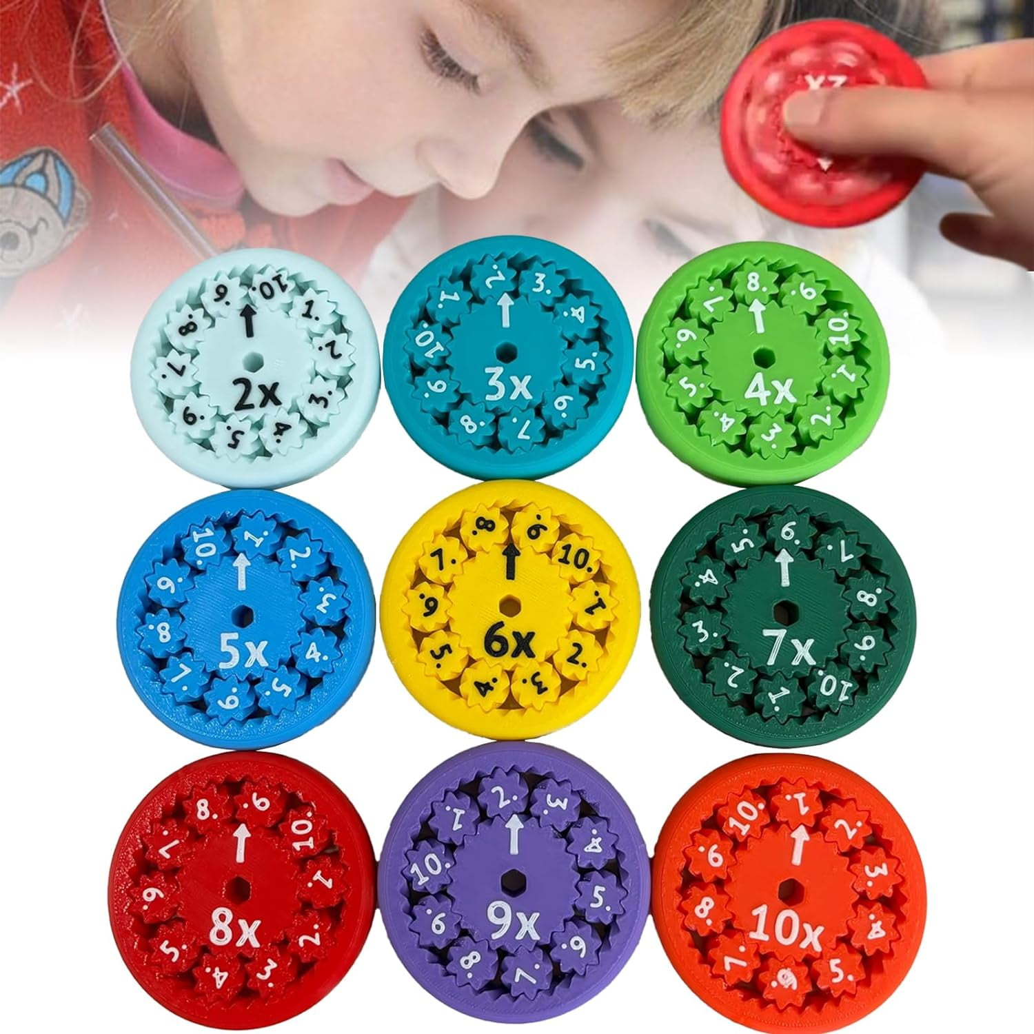 DJKDJL Math Fidget Spinner Game, Math Fidget Toy, Math Facts Fidget ...
