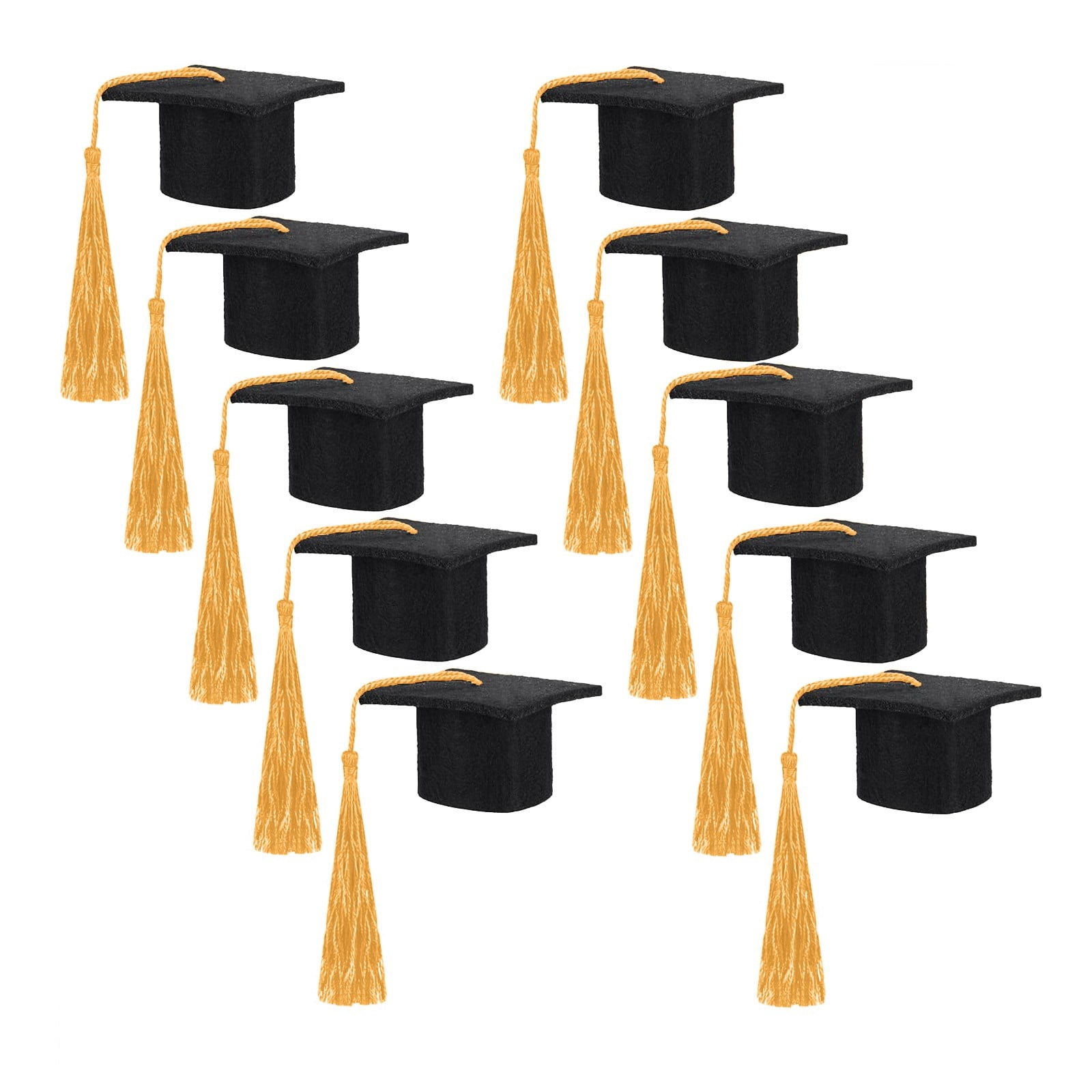 DJKDJL Mini Graduation Hats Decoration for Class of 2024: Set of 10 ...