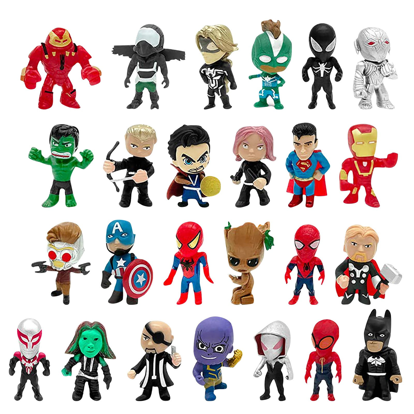 DJKDJL Mini Superhero Series Action Figures Super Hero Model Doll Well ...