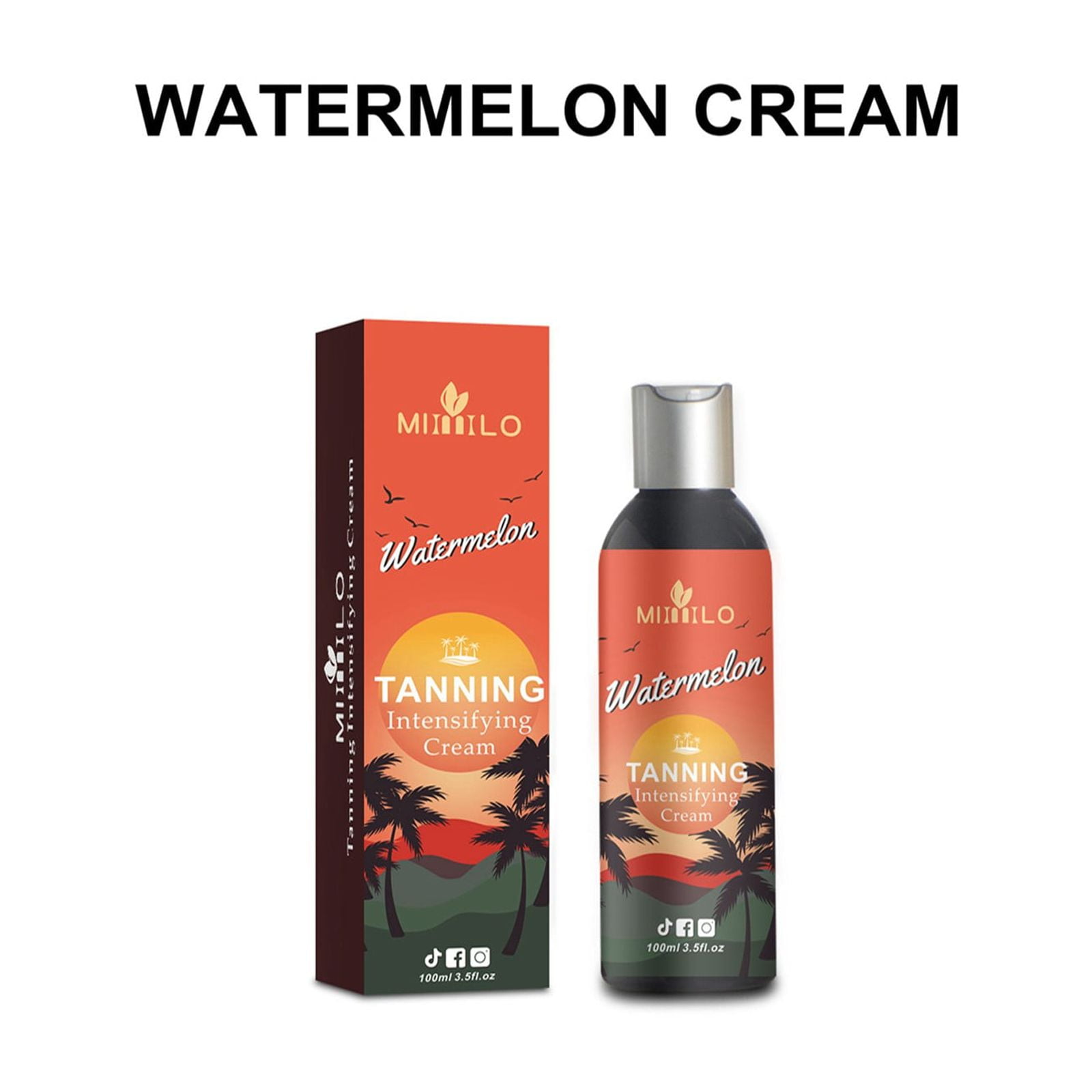 DJKDJL Self Tanning Lotion Cream Watermelon 100g/3.53oz, Natural ...