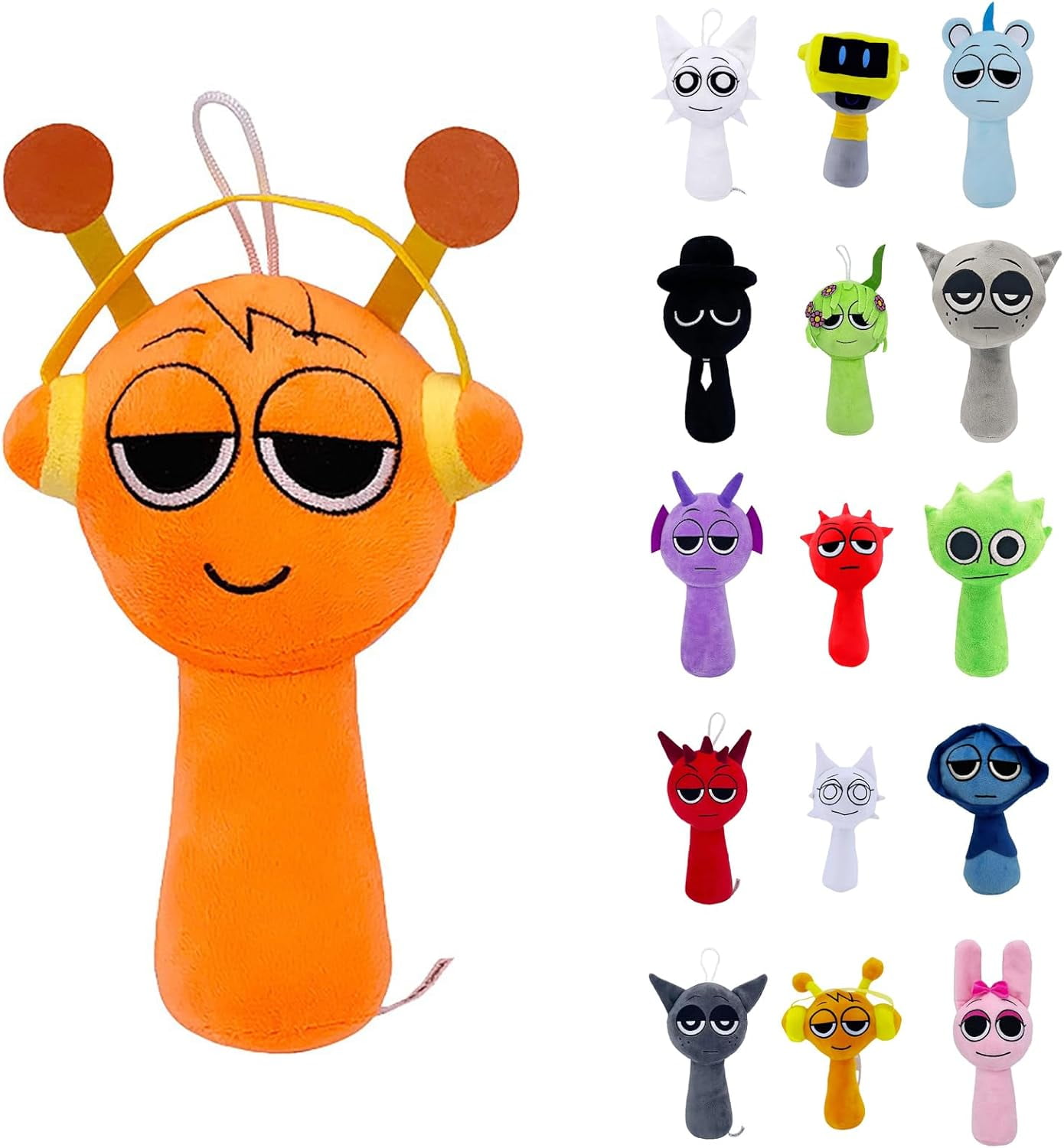 DJKDJL Sprunki Plush Toy, 9" Sprunki Plushie Cuddly Dolls Horror Game ...