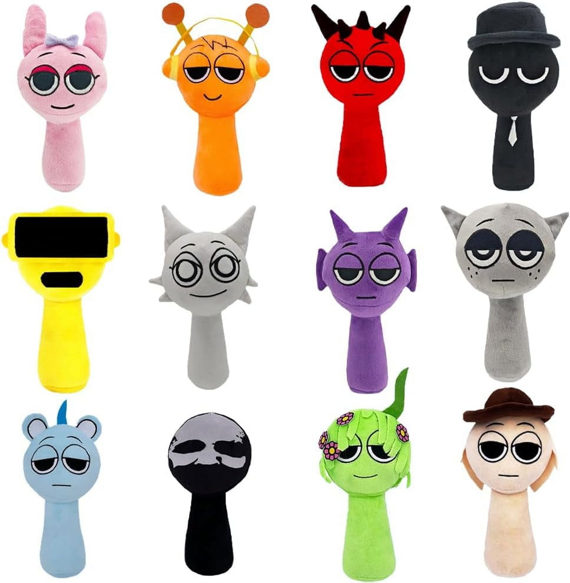 DJKDJL Sprunki Plush Toys, 12pcs Sprunky Wenda Gray Plushies, Sprunki ...