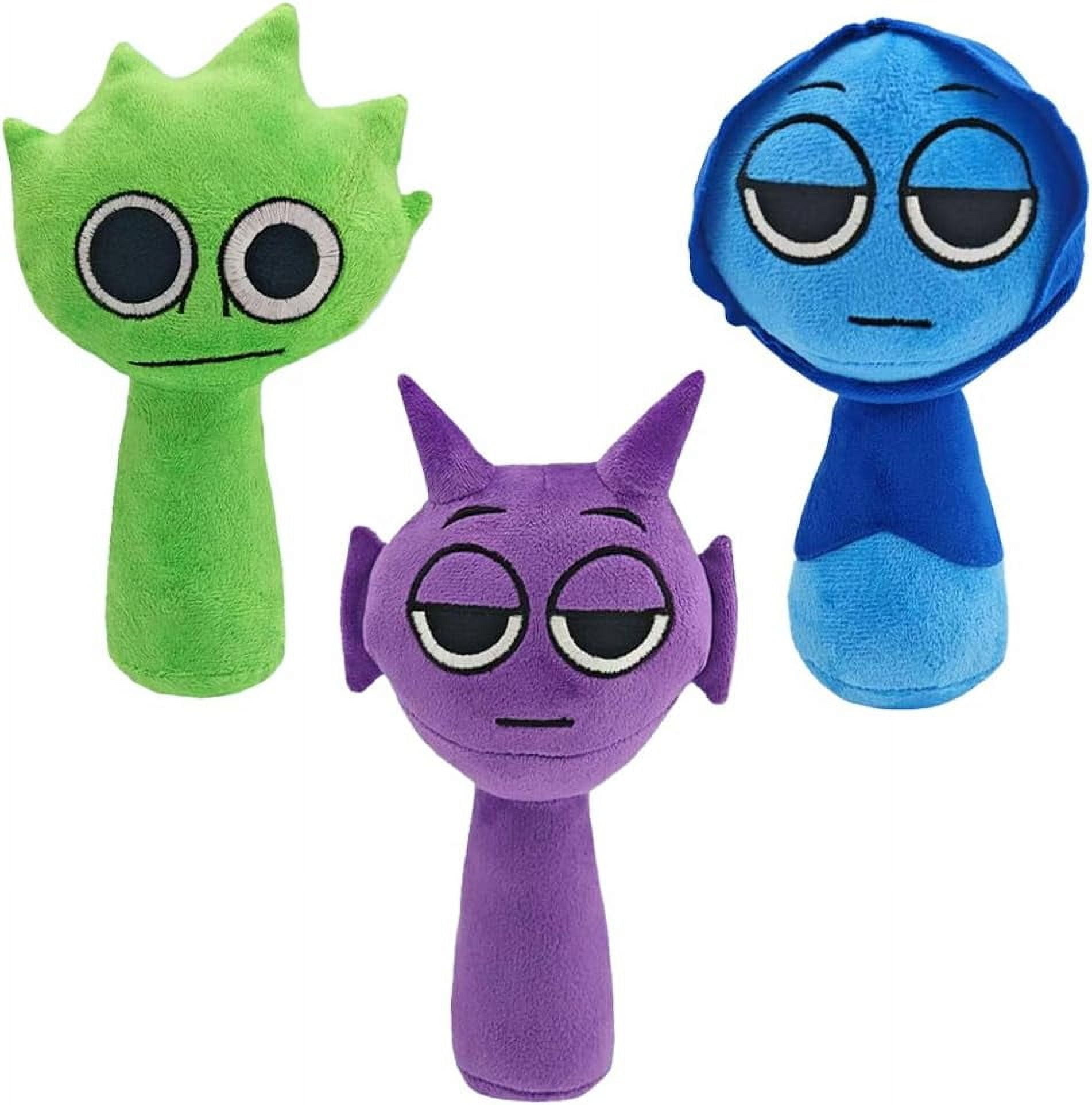 DJKDJL Sprunki Plush Toys, 3pcs Sprunky Wenda Gray Plushies, Sprunki ...