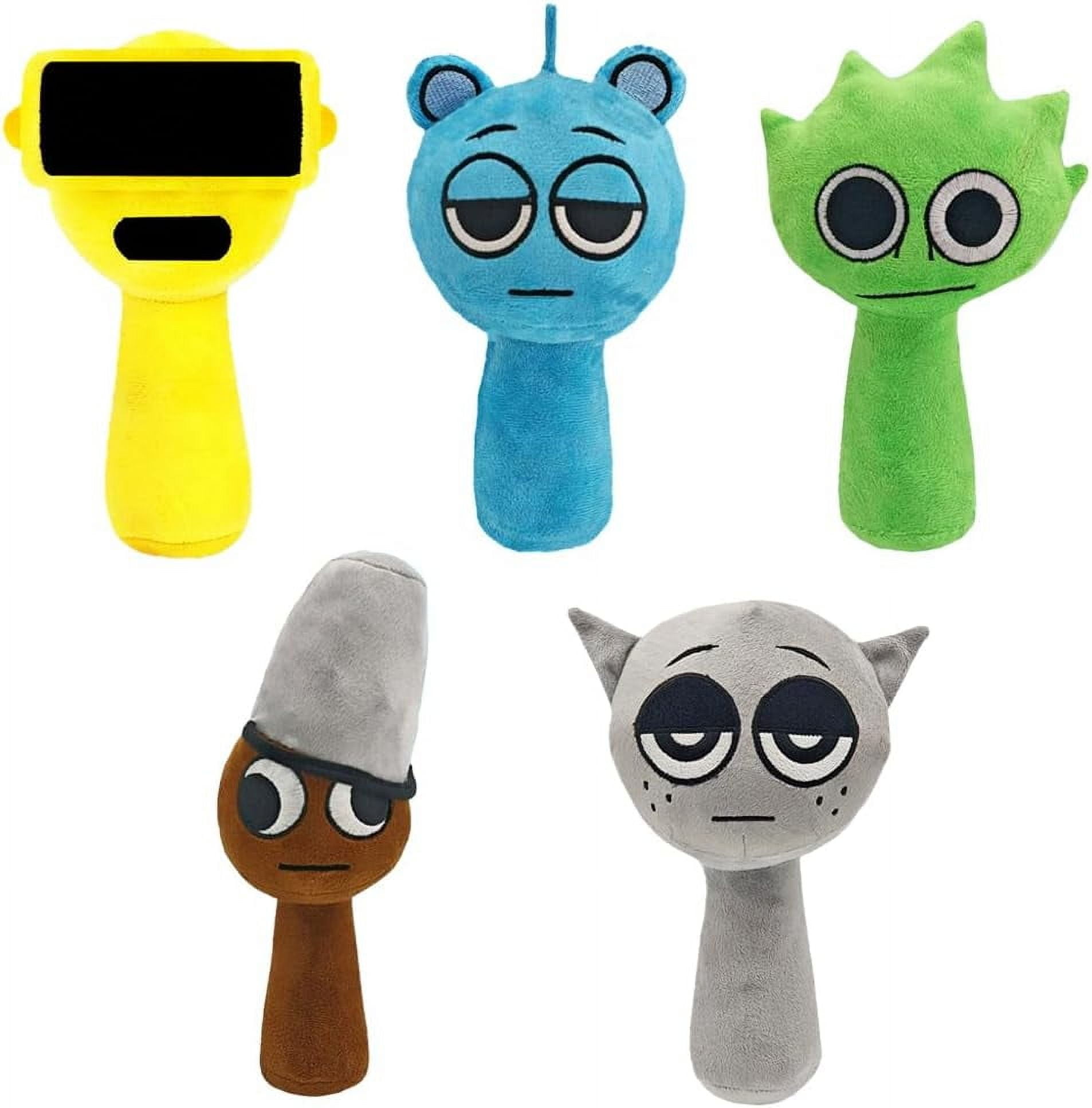 DJKDJL Sprunki Plush Toys, 5pcs Sprunky Wenda Gray Plushies, Sprunki ...