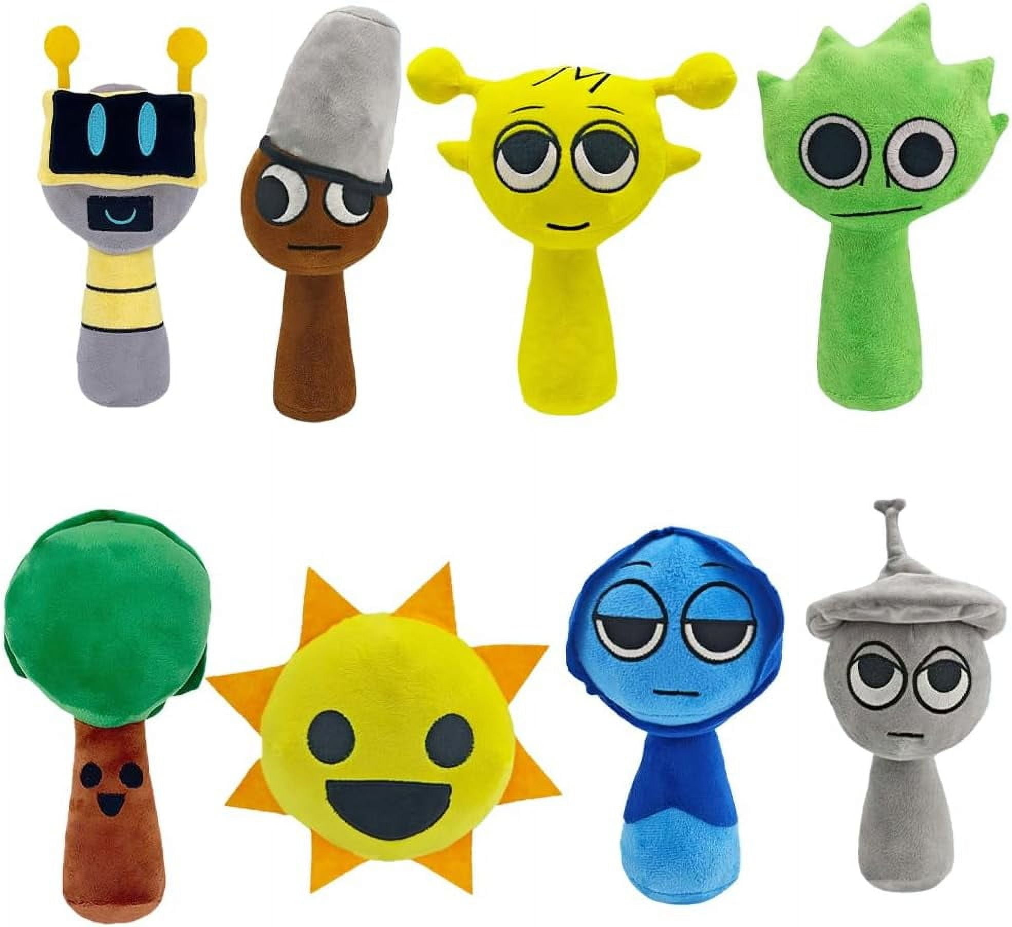 DJKDJL Sprunki Plush Toys, 8pcs Sprunky Wenda Gray Plushies, Sprunki ...