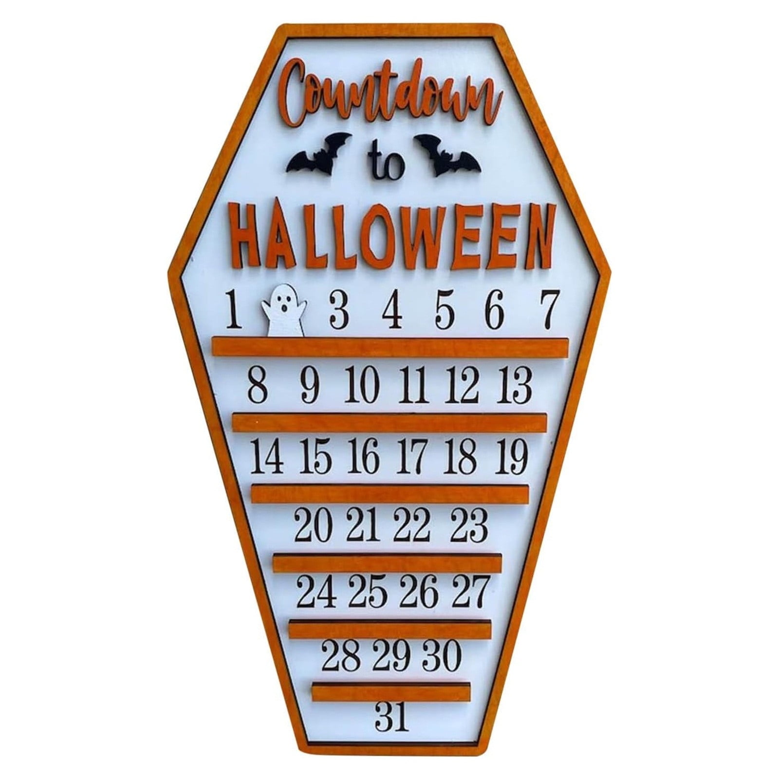 DJKDJL Stunning Advent Calendar 2024 Wooden Halloween Countdown ...