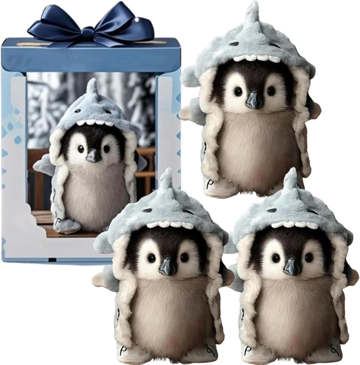 DJKDJL Super Realistic Plush Robot Penguin, Photorealistic Robot ...