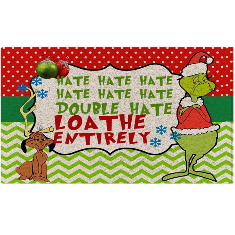 DJKDJL The Grinch Cartoon Door Mat, 15.75*23.62 In Movie Merch Grinch ...