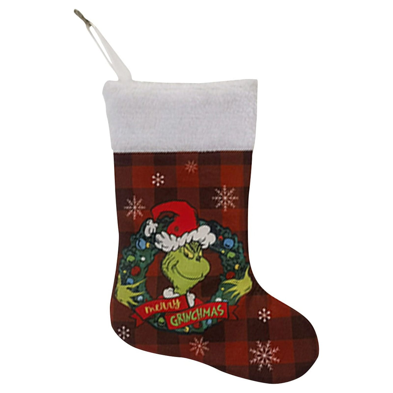 DJKDJL The Grinch Christmas Stockings, (10*7") Handing Pendant Grin ...