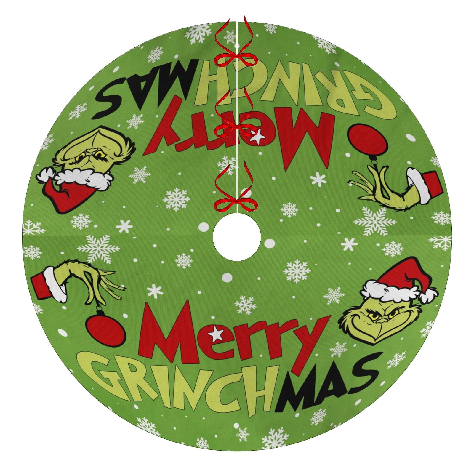 DJKDJL The Grinch Christmas Tree Skirt Big Size Indoor/Outdoor Decor ...
