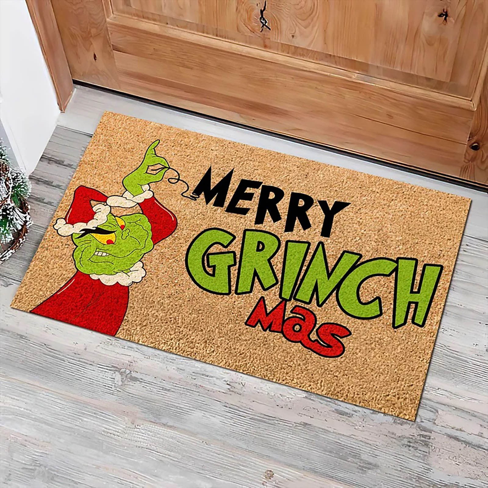 DJKDJL The Grinch Dacron Door Mat Animation Doormat, Colorful Movie ...