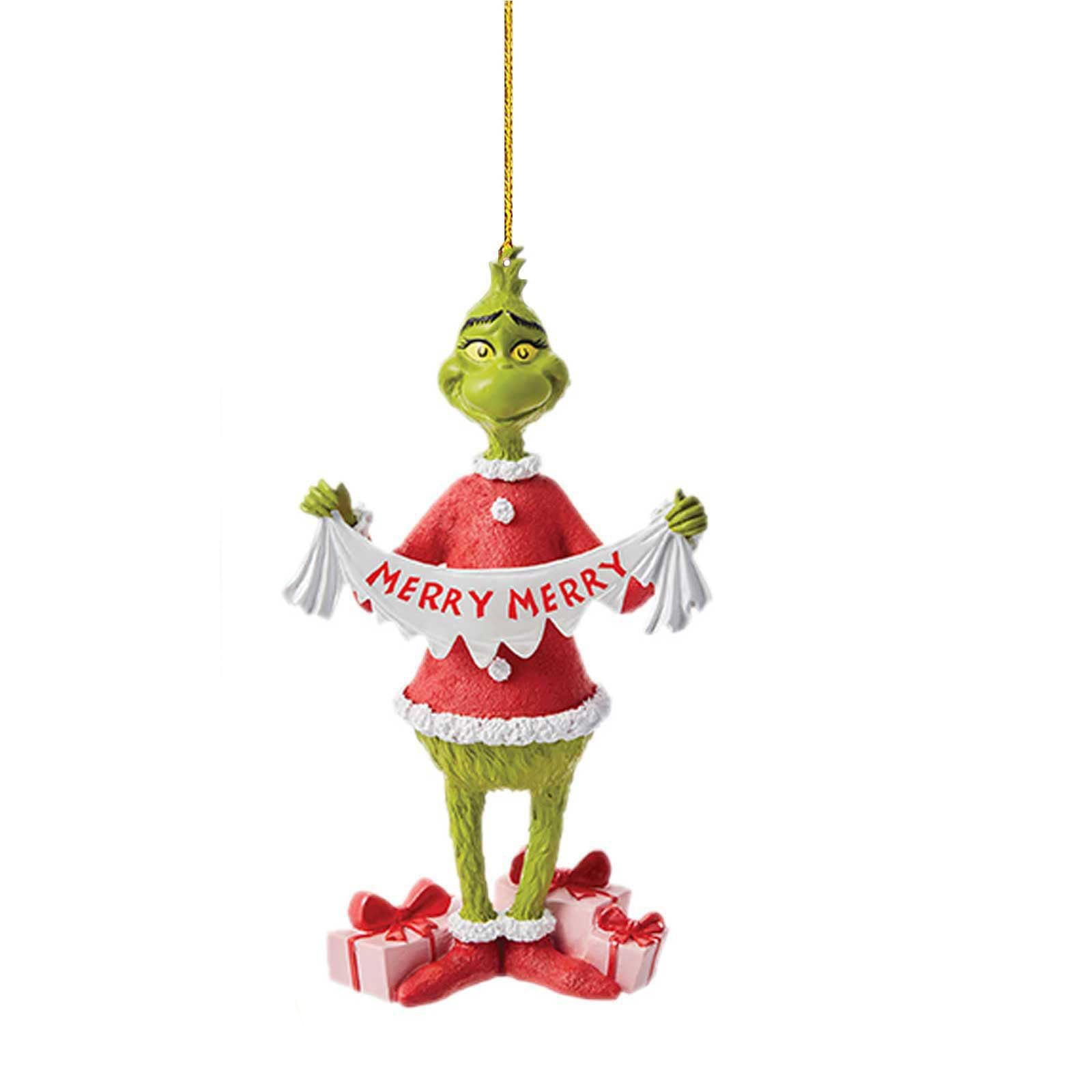 DJKDJL The Grinch Hanging Decor Indoor Decor, Playful Winter Handing ...
