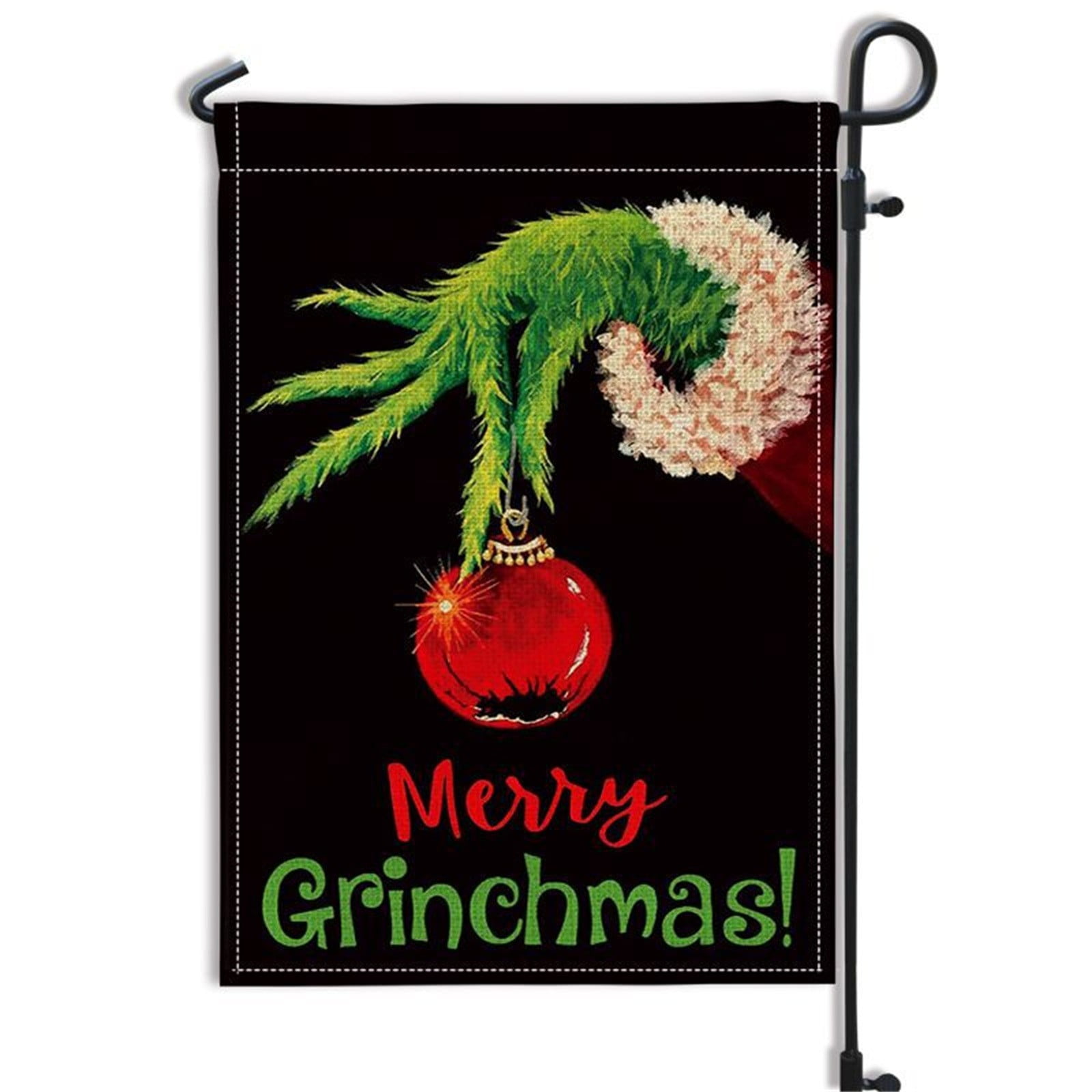 DJKDJL The Grinch Winter Garden Flag Outdoor Decor, Evocative Double ...