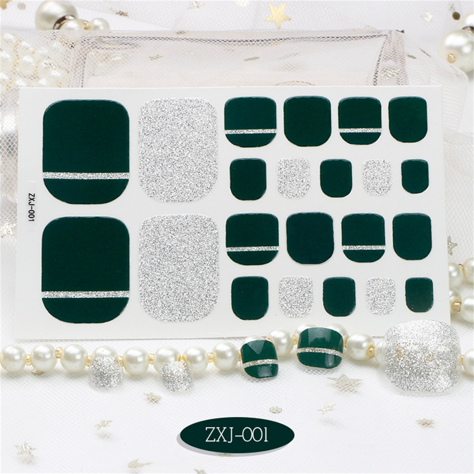 DJKDJL Toenail Sticker - Full Cover Nails Sticker, Waterproof Nail Art ...