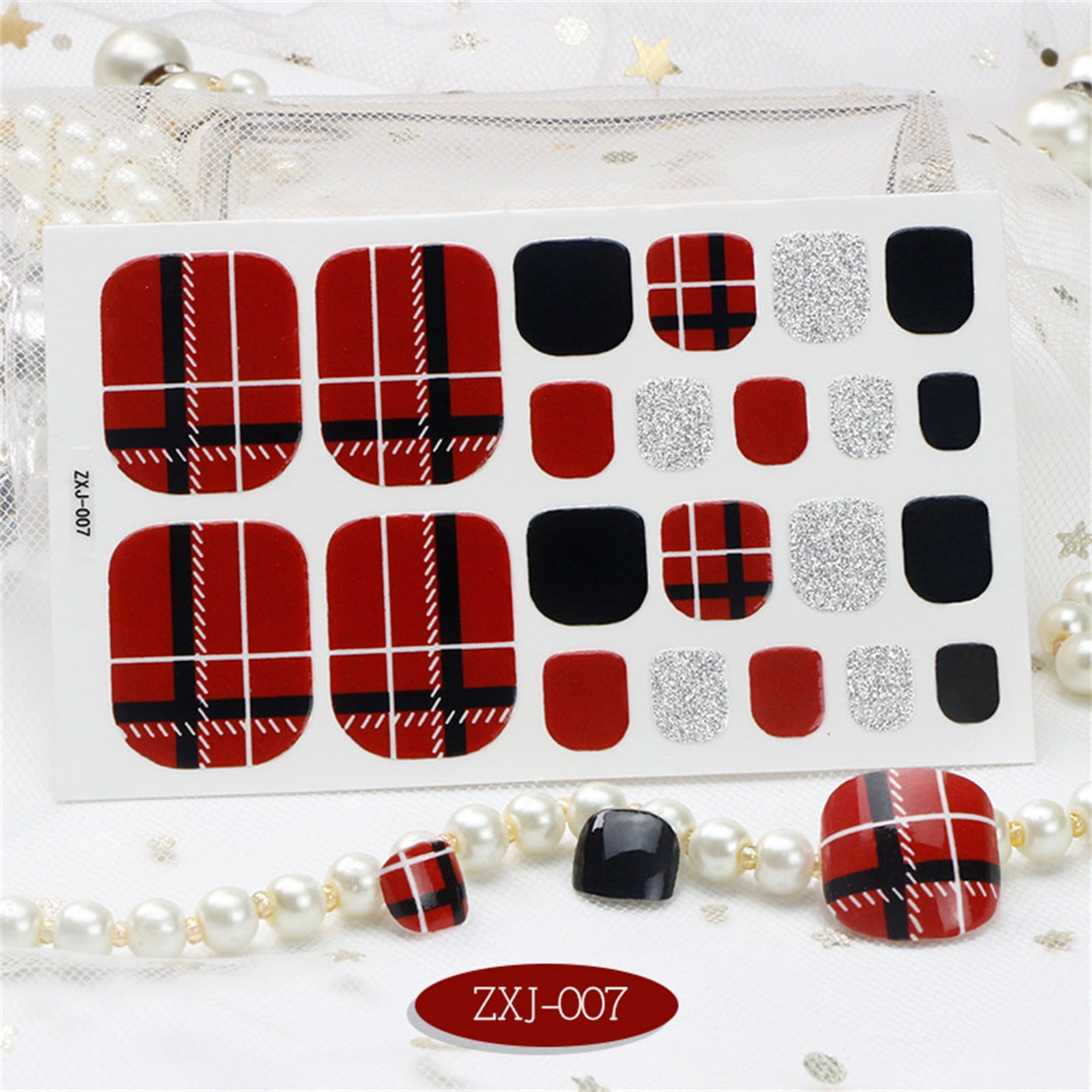 DJKDJL Toenail Sticker - Full Cover Nails Sticker, Waterproof Nail Art ...