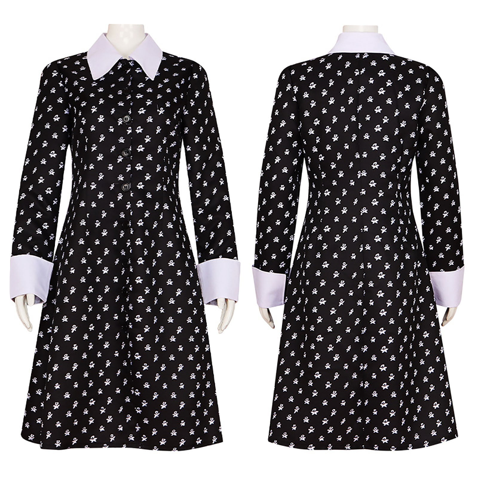 DJKDJL Wednesday Addams Cosplay Dress Up Atmospheric Halloween Costumes ...