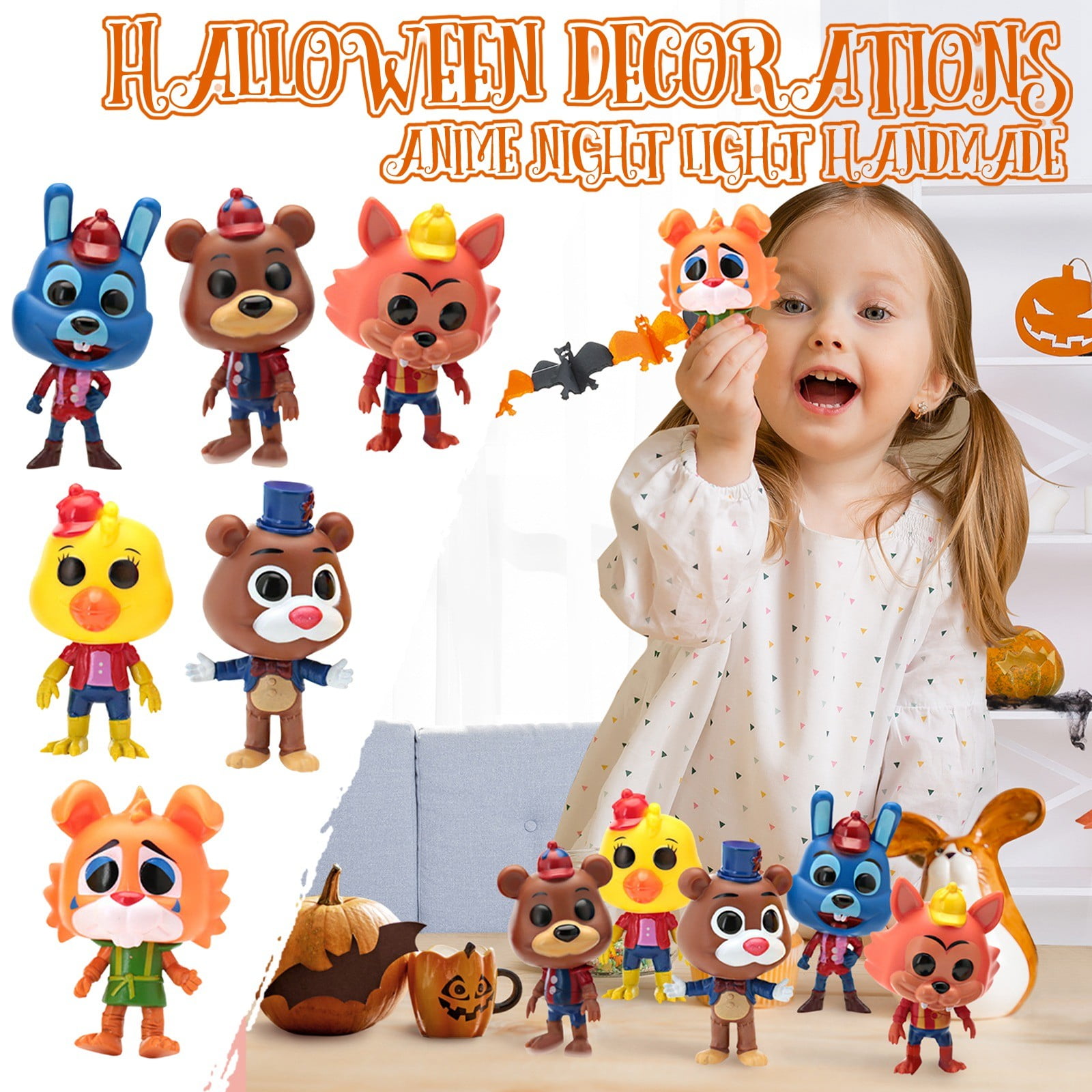 DJKDJL Weird FNAF 6 Pcs Five Nights at Freddy's Action Figures ...