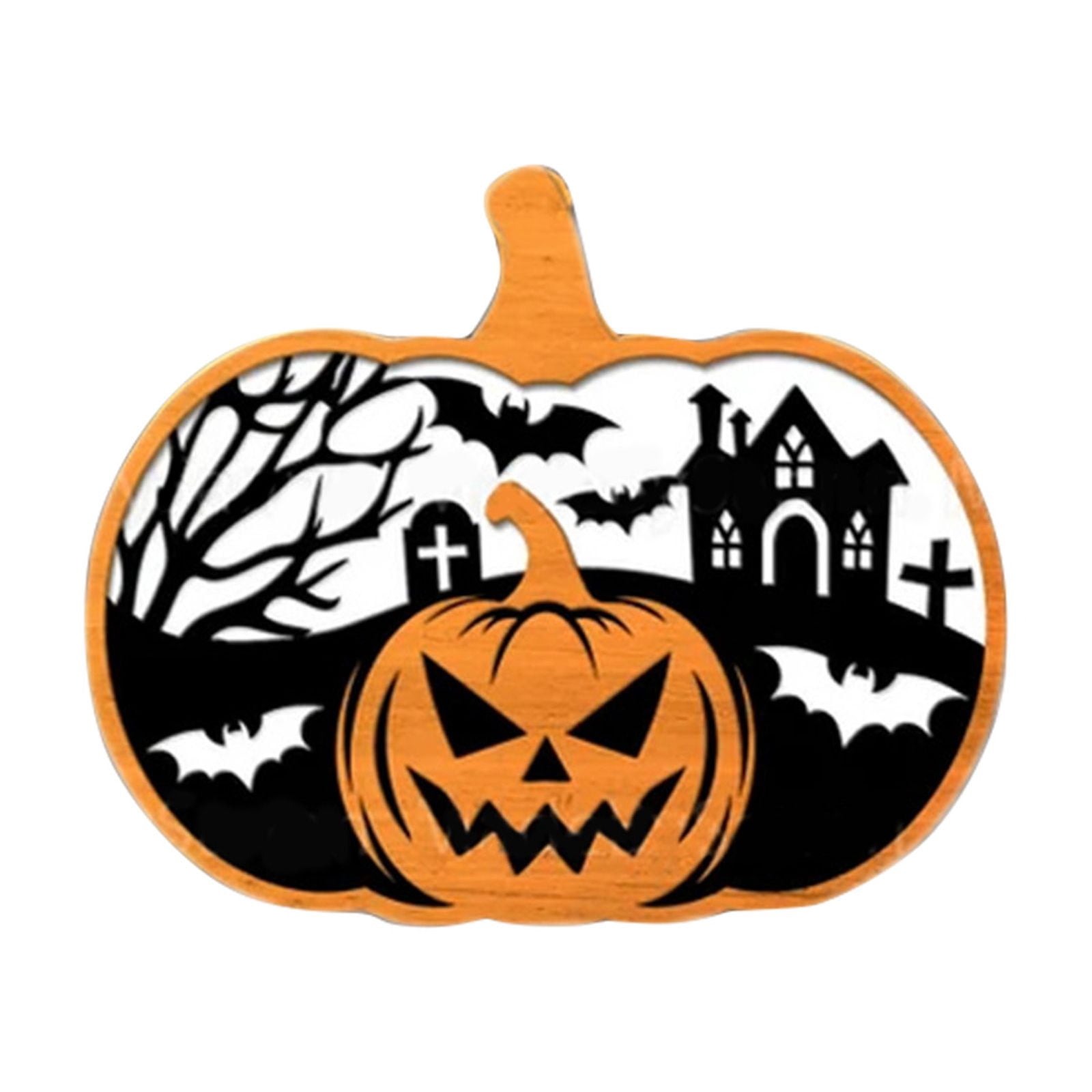 DJKDJL Weird Pumpkin Welcome Sign Fall Decor Wooden Cutouts Blank Fall ...
