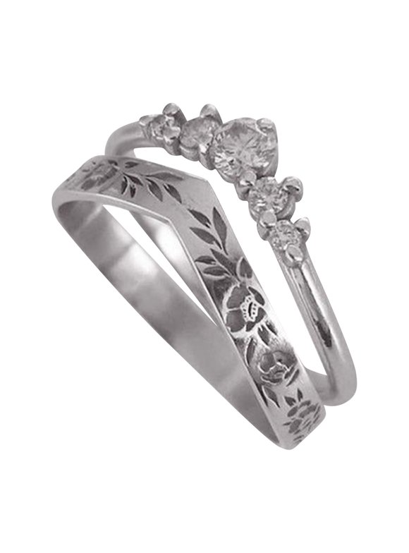 V Shaped Engagement Ring