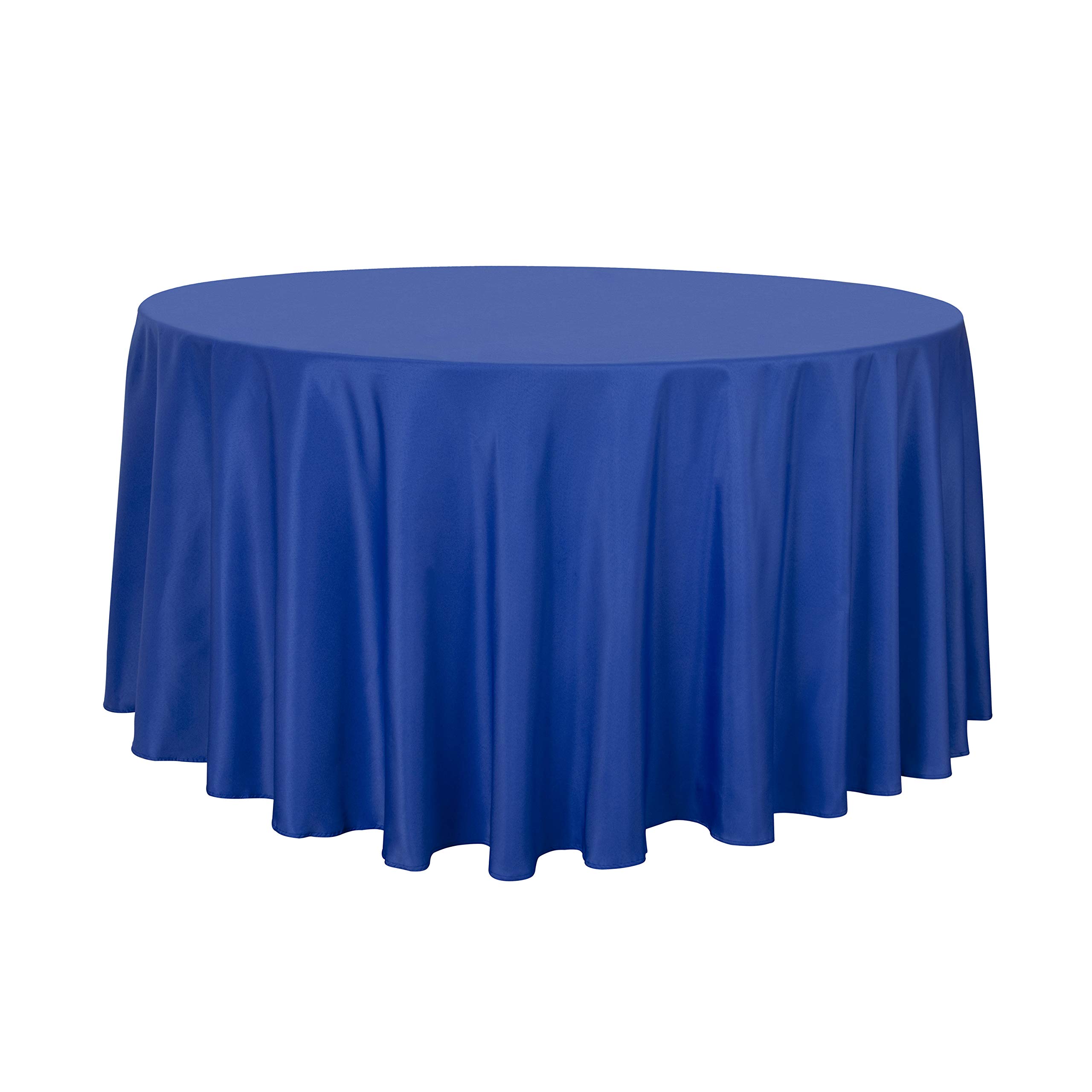 DJM 6 Pack Round Tablecloth 90 Inch Black, Stain and Wrinkle Resistant ...