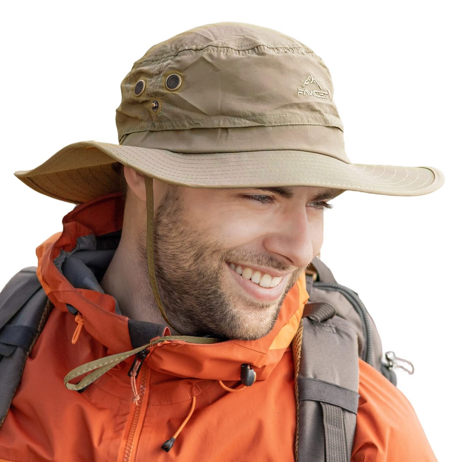 DJM Summer Sun Hats for Men Safari Fishing Wide Brim UPF50+ Nylon Waterproof - Walmart.com