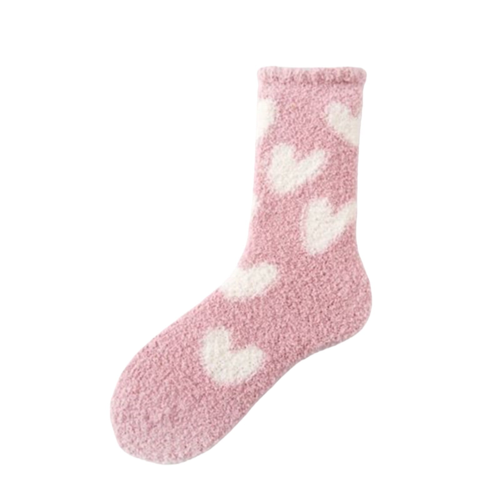 DJN Women's Coral Velvet Socks Thick Cozy Home Socks with Cute Prints ...